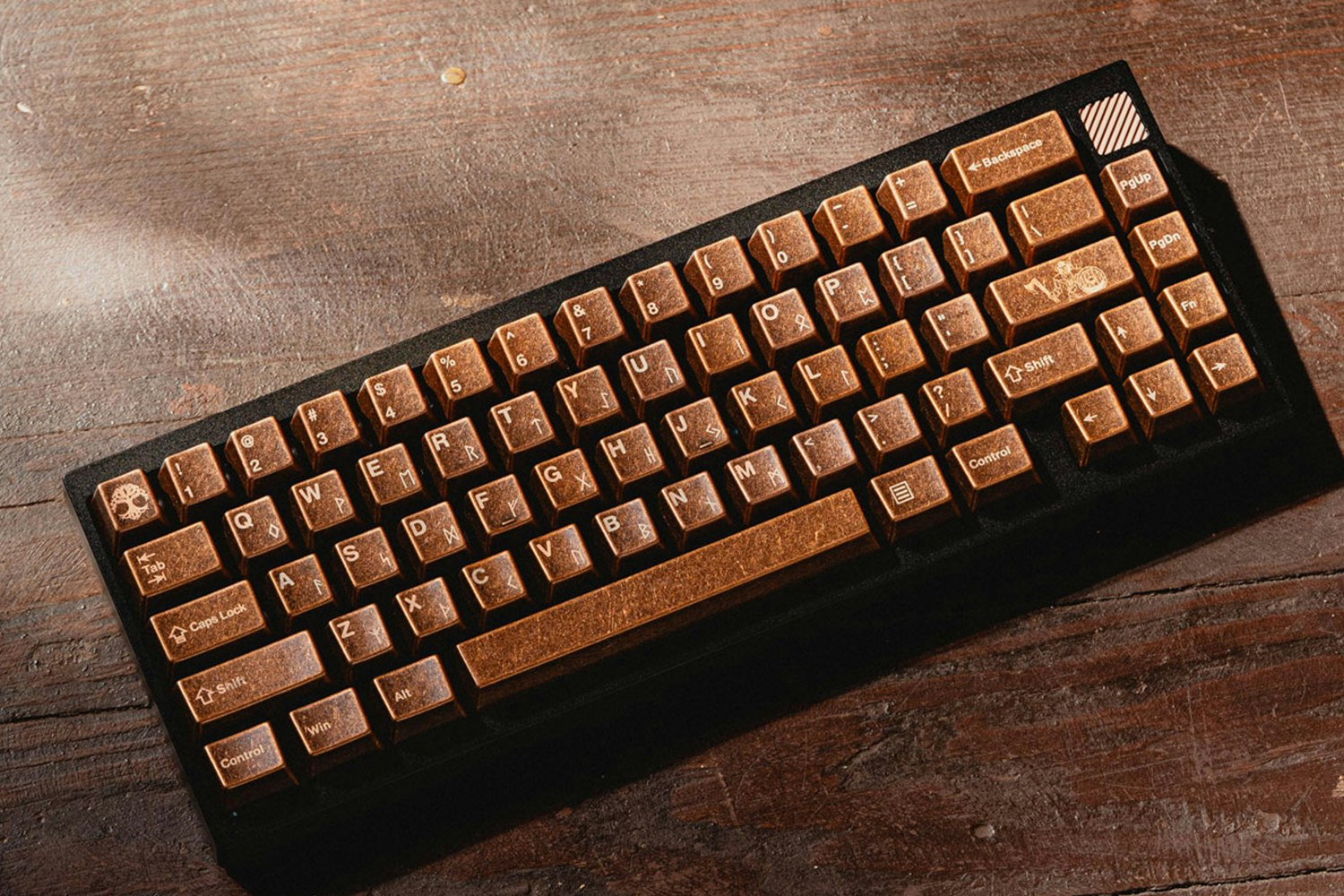 Awekeys Viking Antiques Metal Keycap Set - Thor Copper | Mechanical ...
