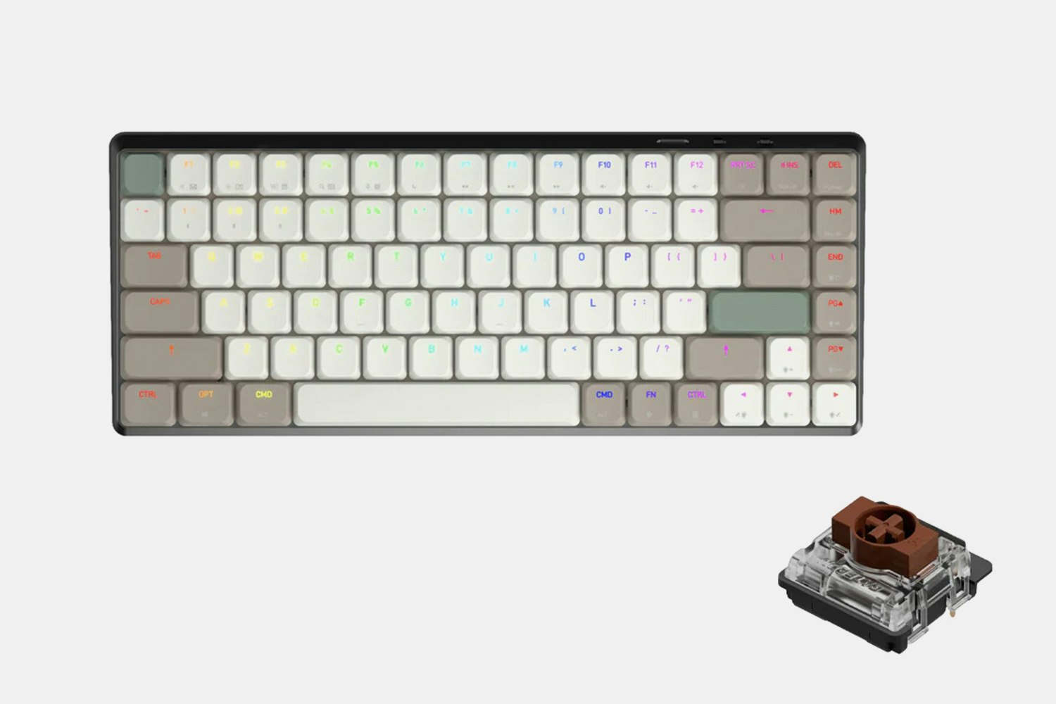 Azio Cascade Slim 75% Wireless Hot-Swappable Keyboard | Mechanical ...