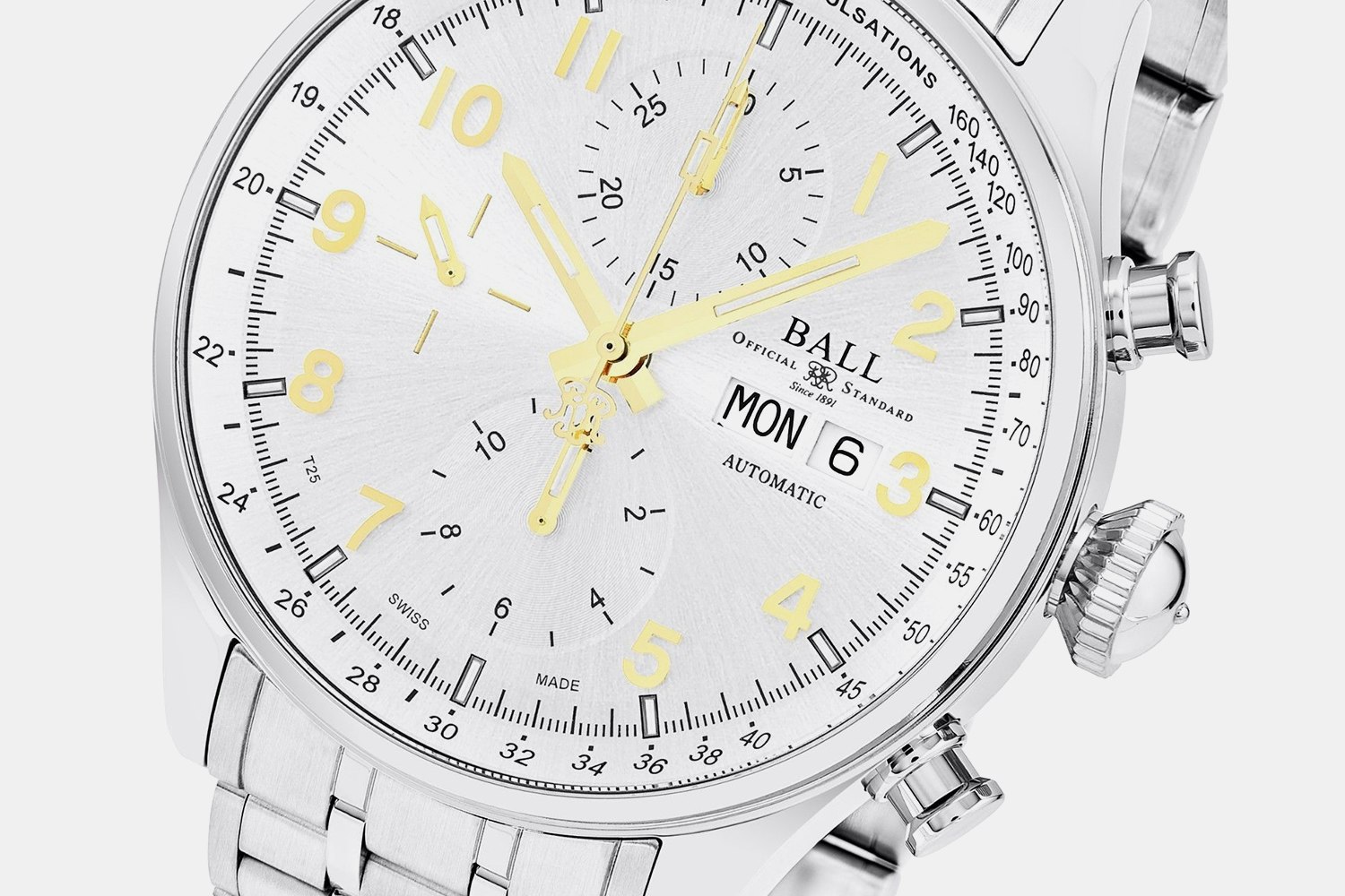 Ball Trainmaster Pulsemeter II Automatic Watch | Watches | Pilot ...