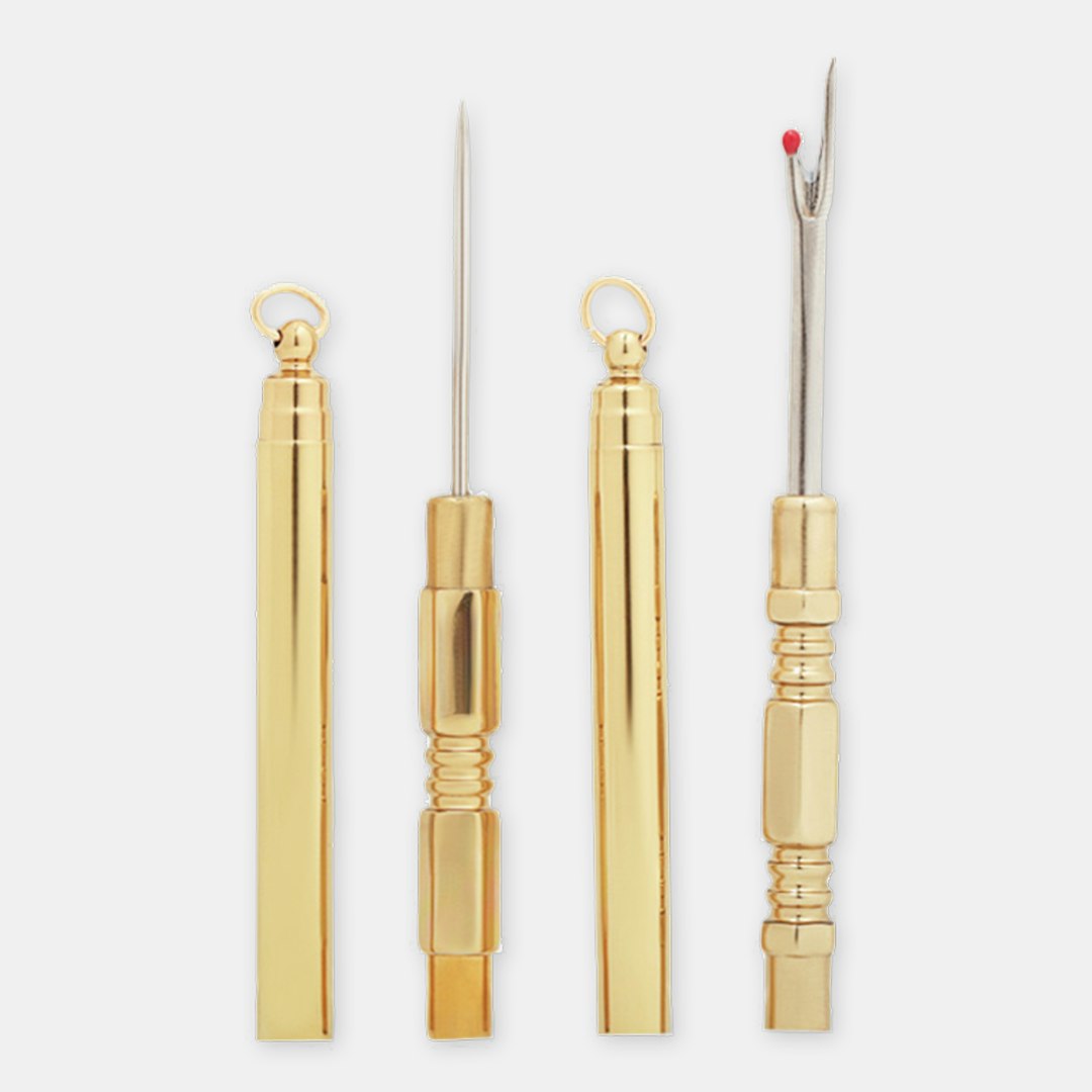 Brass Seam Ripper & Stiletto | Cutting Notions | Drop
