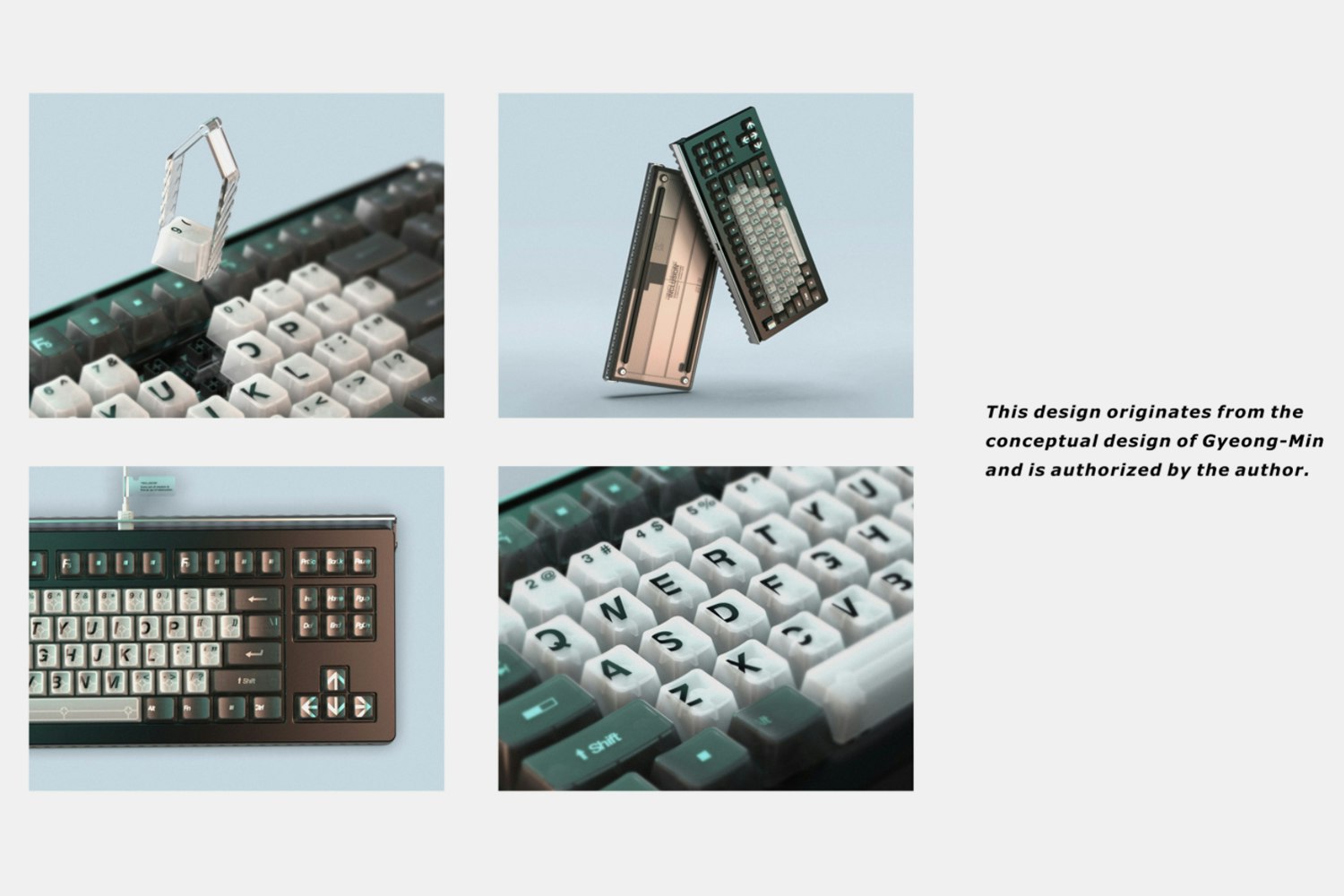 Buger x Gyeong-Min [Flash] Transparent PC Keycap Set | Mechanical ...