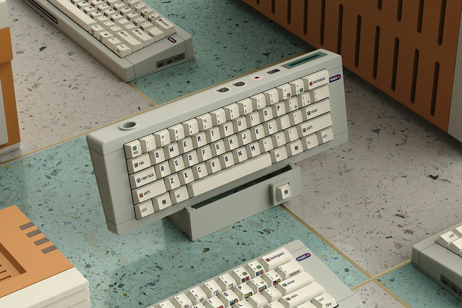 Buger & Hammerworks CRP C64 Dye-Subbed Keycap Set | Mechanical ...