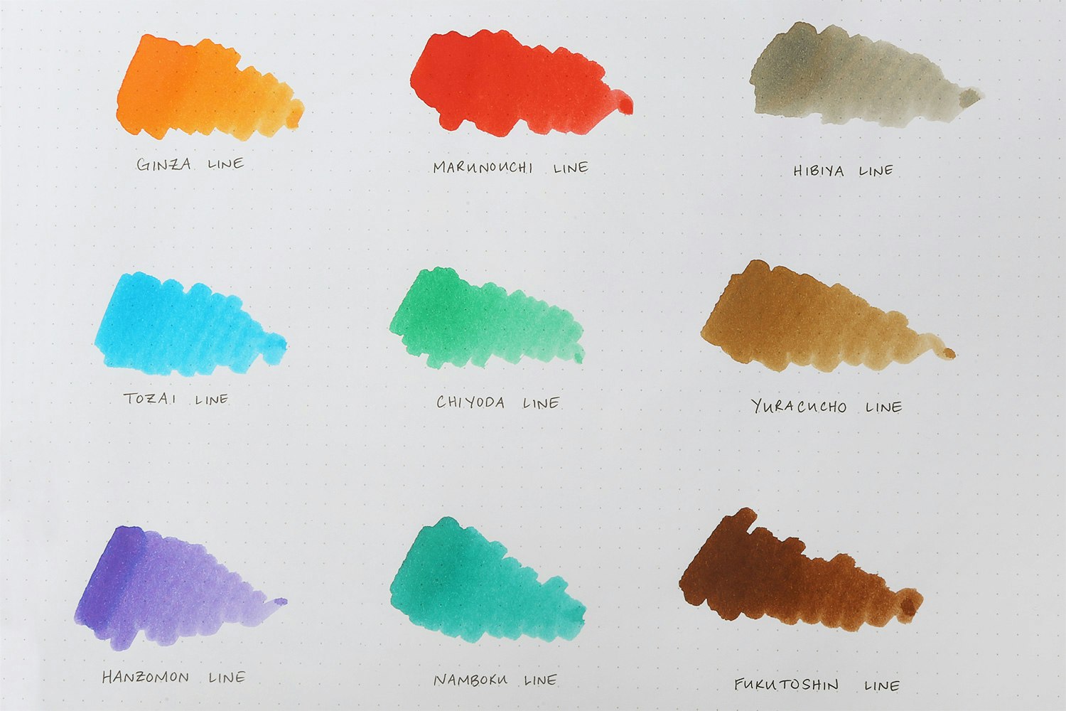 Bungubox Tokyo Metro Ink Set | Inks | Drop