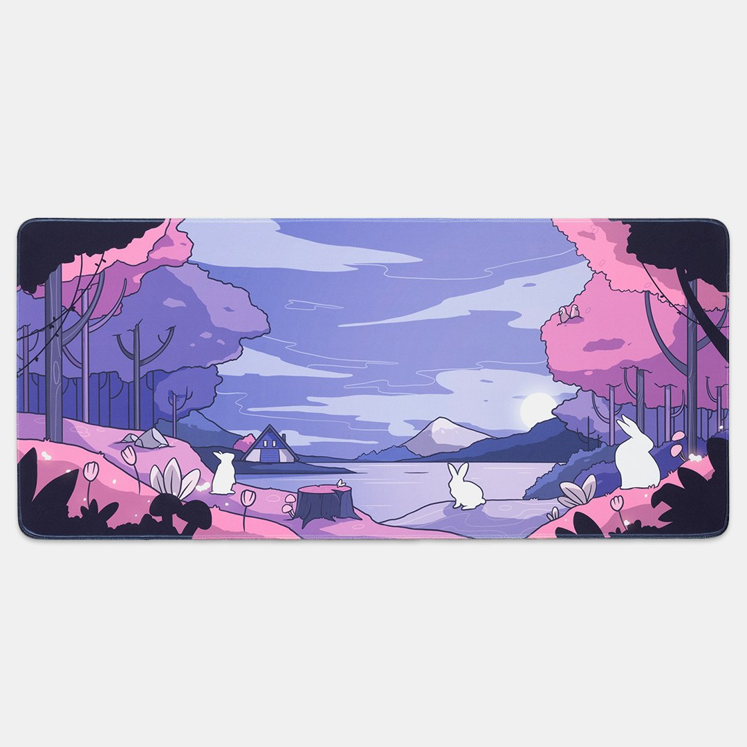 Bunny Land Desk Mats - Night Details | Battlestations | Desk Mats ...