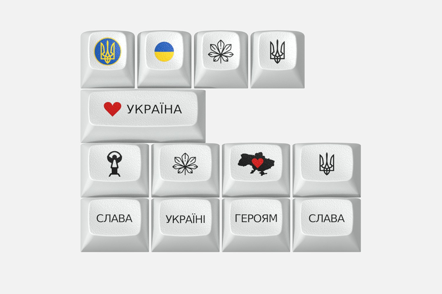 Caps for Causes: Ukrainecaps | Mechanical Keyboards | Keycaps | Artisan ...