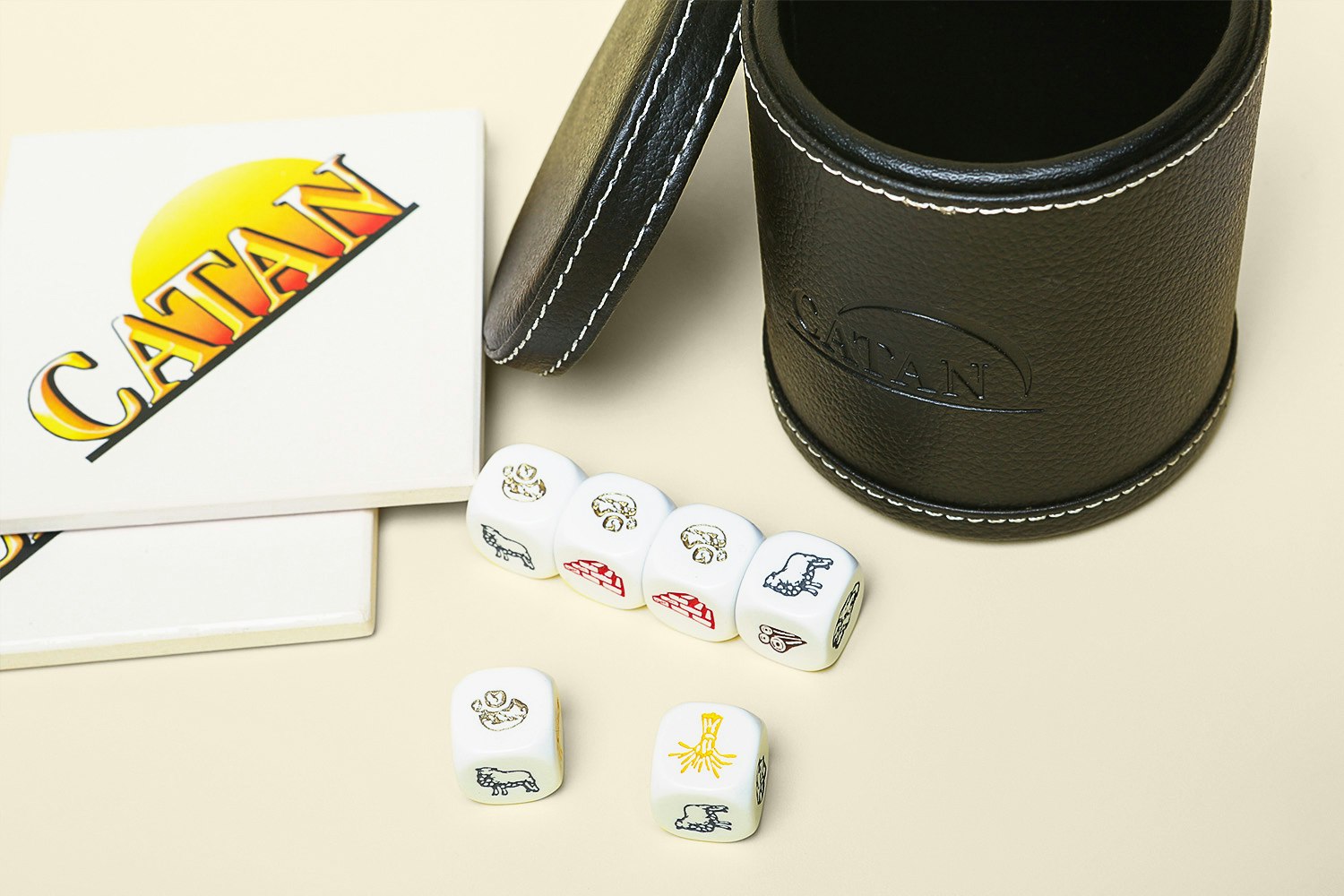 Catan Dice Game & Catan Coaster Bundle | Board Games | Drop