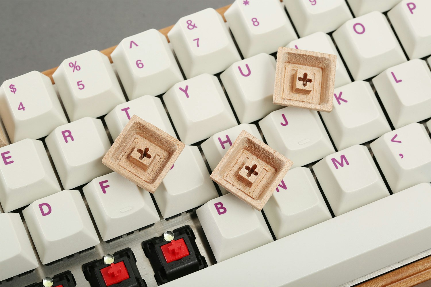Cherry Wood Novelty Keycaps (4-pack) | Mechanical Keyboards | Keycaps ...