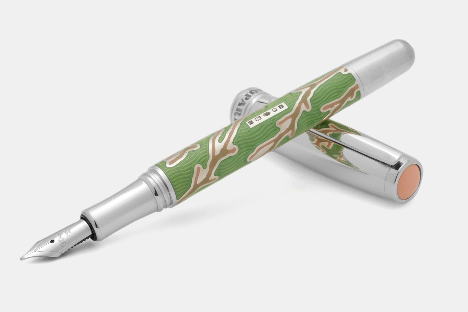 Chopard Limited-Edition Silver Coral Fountain Pen | Pens | Fountain ...