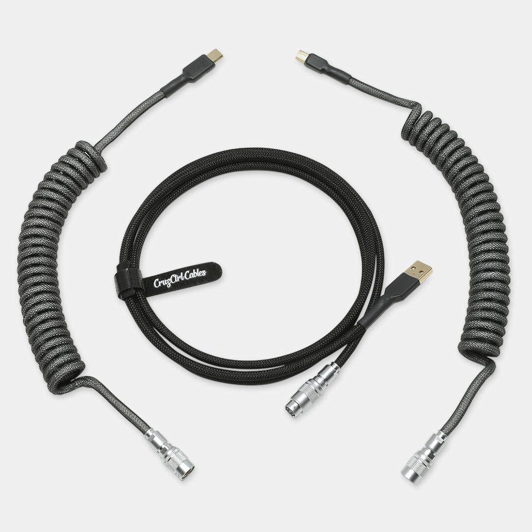 CruzCtrl YC8 Monochrome Custom USB Cable | Mechanical Keyboards ...