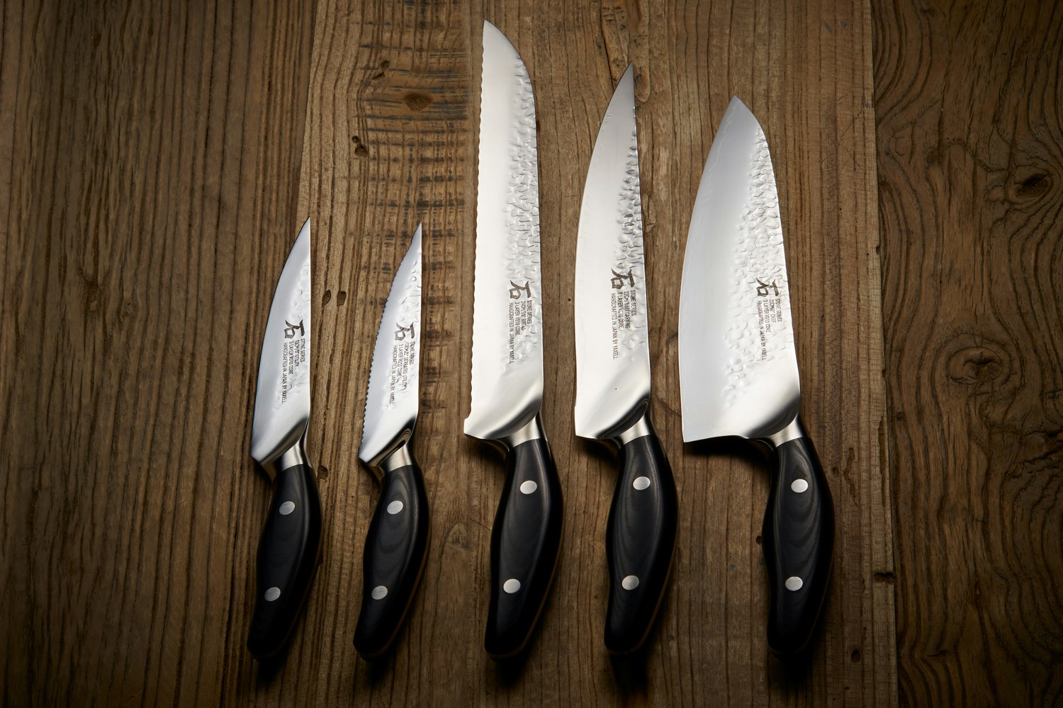 Curtis Stone "Stone Series" 5-Piece Knife Set | Drop