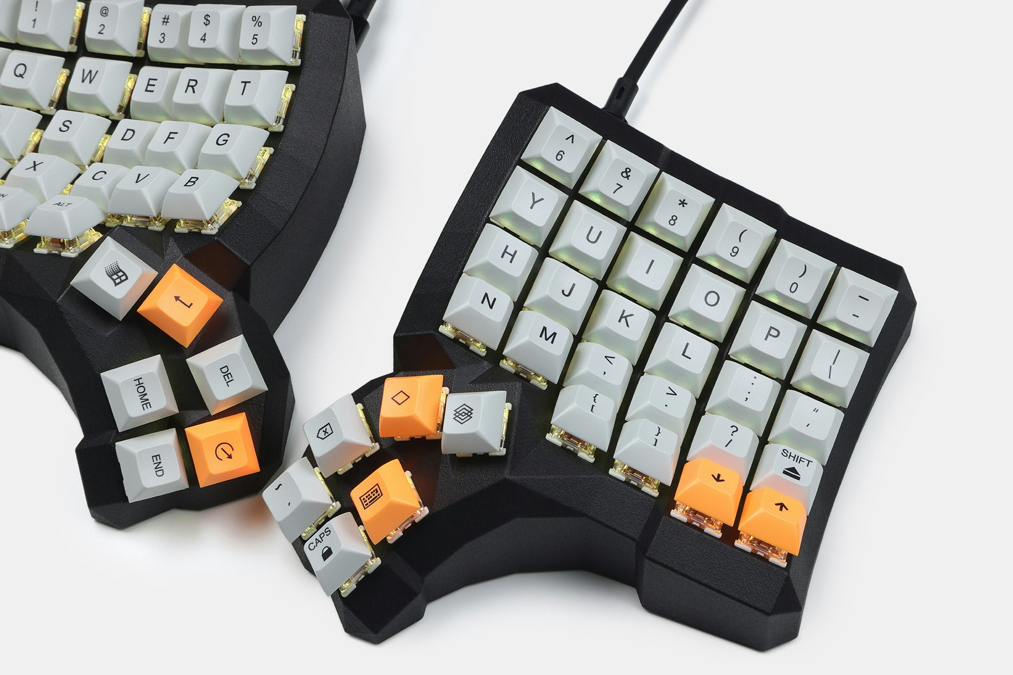 Cyboard Dactyl Manuform Ergonomic Keyboard - Fully Built | Mechanical ...