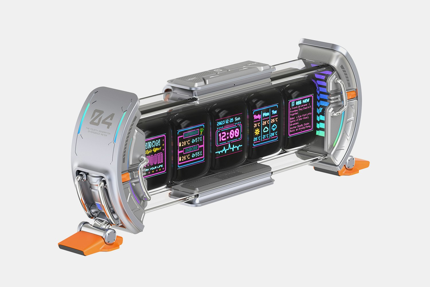 Divoom Times Gate Digital Clock With RGB LED Display | Battlestations ...