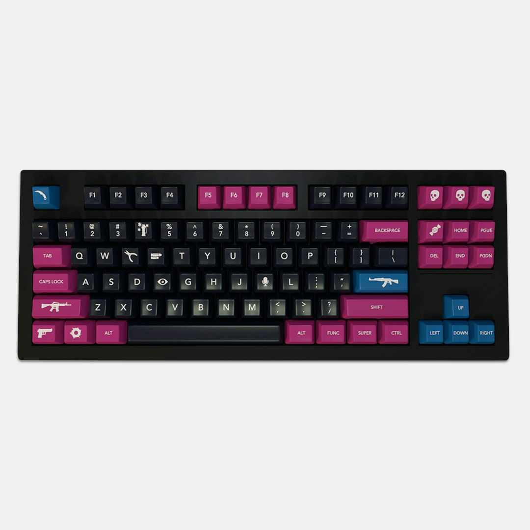 DOMIKEY ABS Doubleshot SA Unbeatable Miami Keycap Set | Mechanical ...