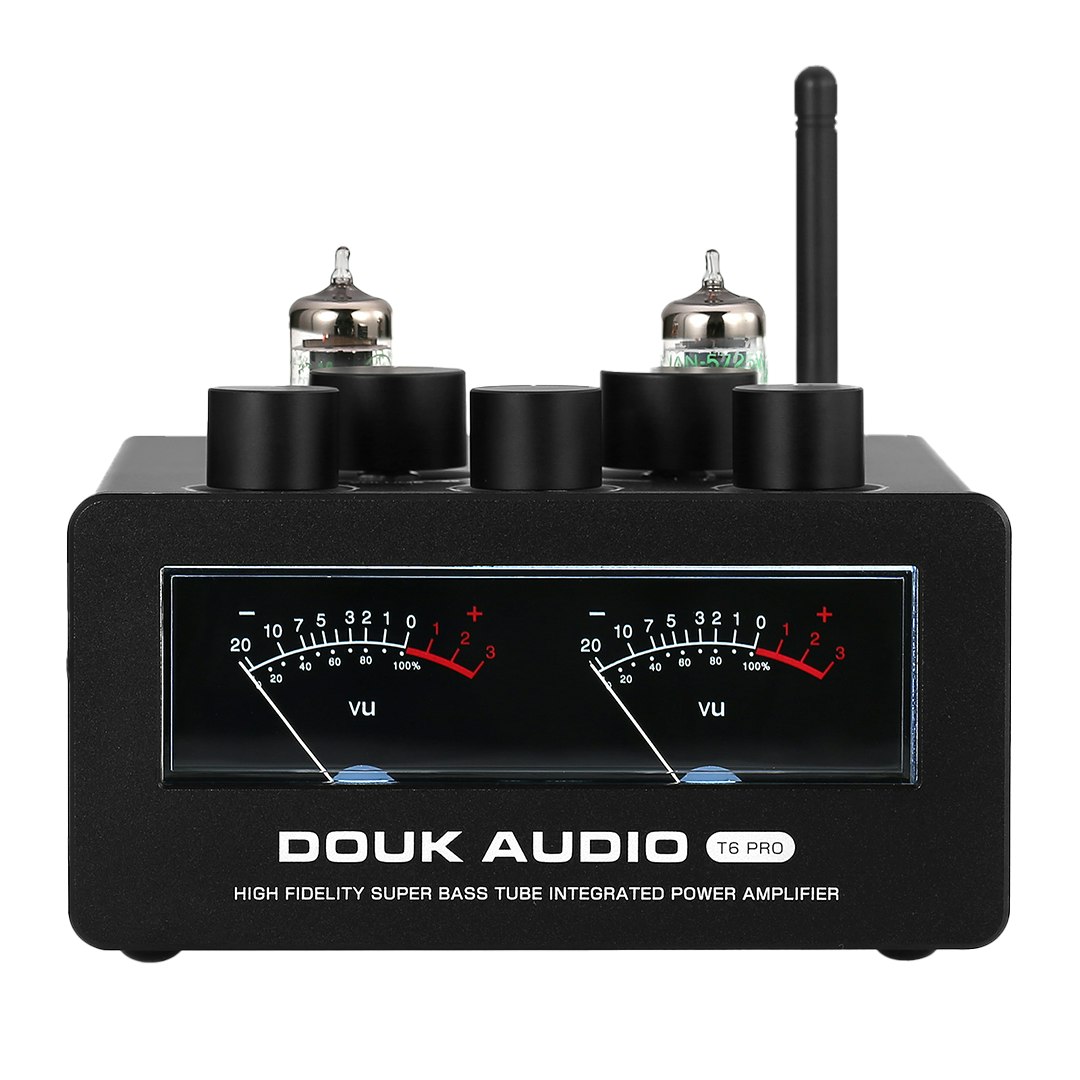 Douk Audio T6 PRO HiFi Bluetooth Tube Amplifier With VU Meter ...
