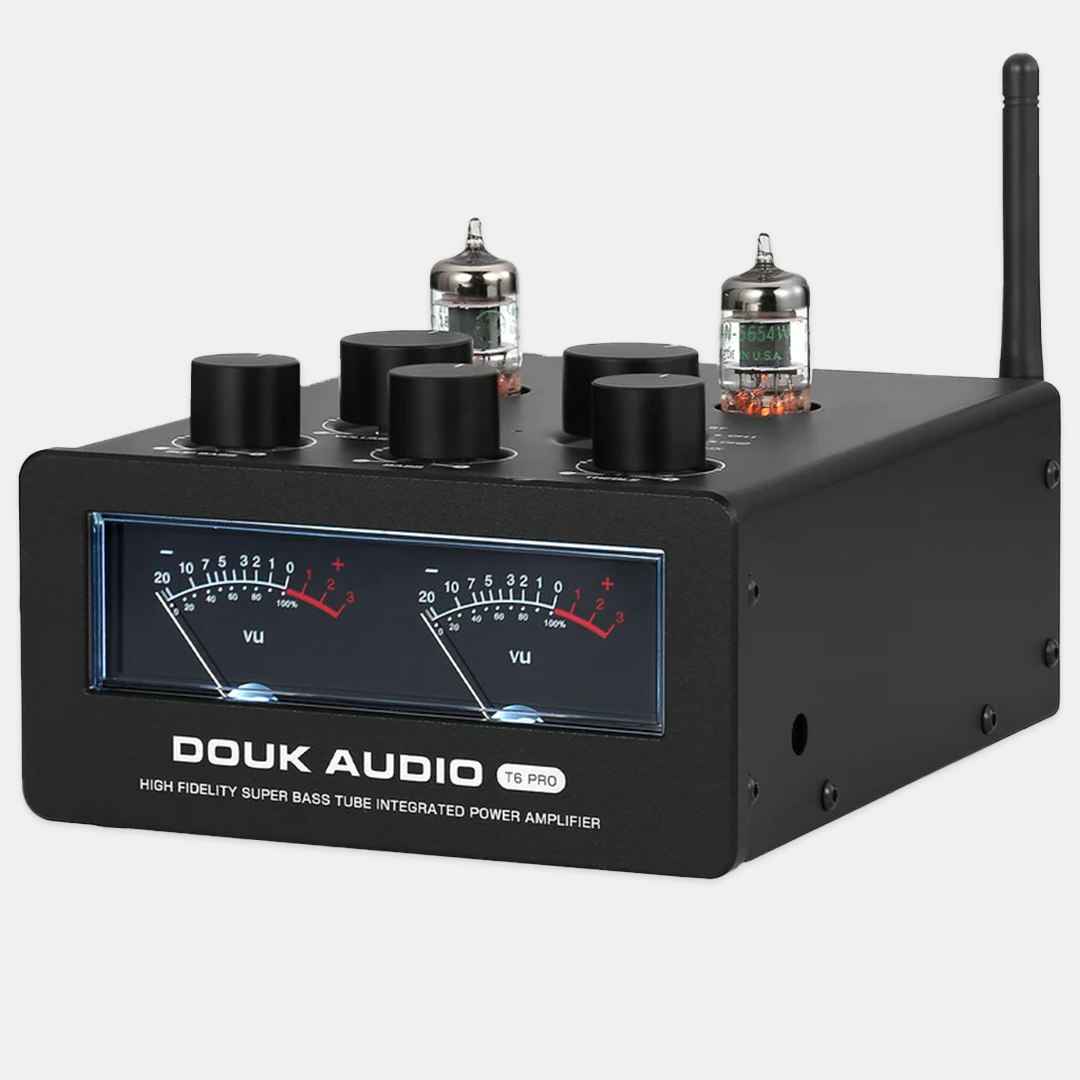 Douk Audio T6 PRO HiFi Bluetooth Tube Amplifier With VU Meter ...