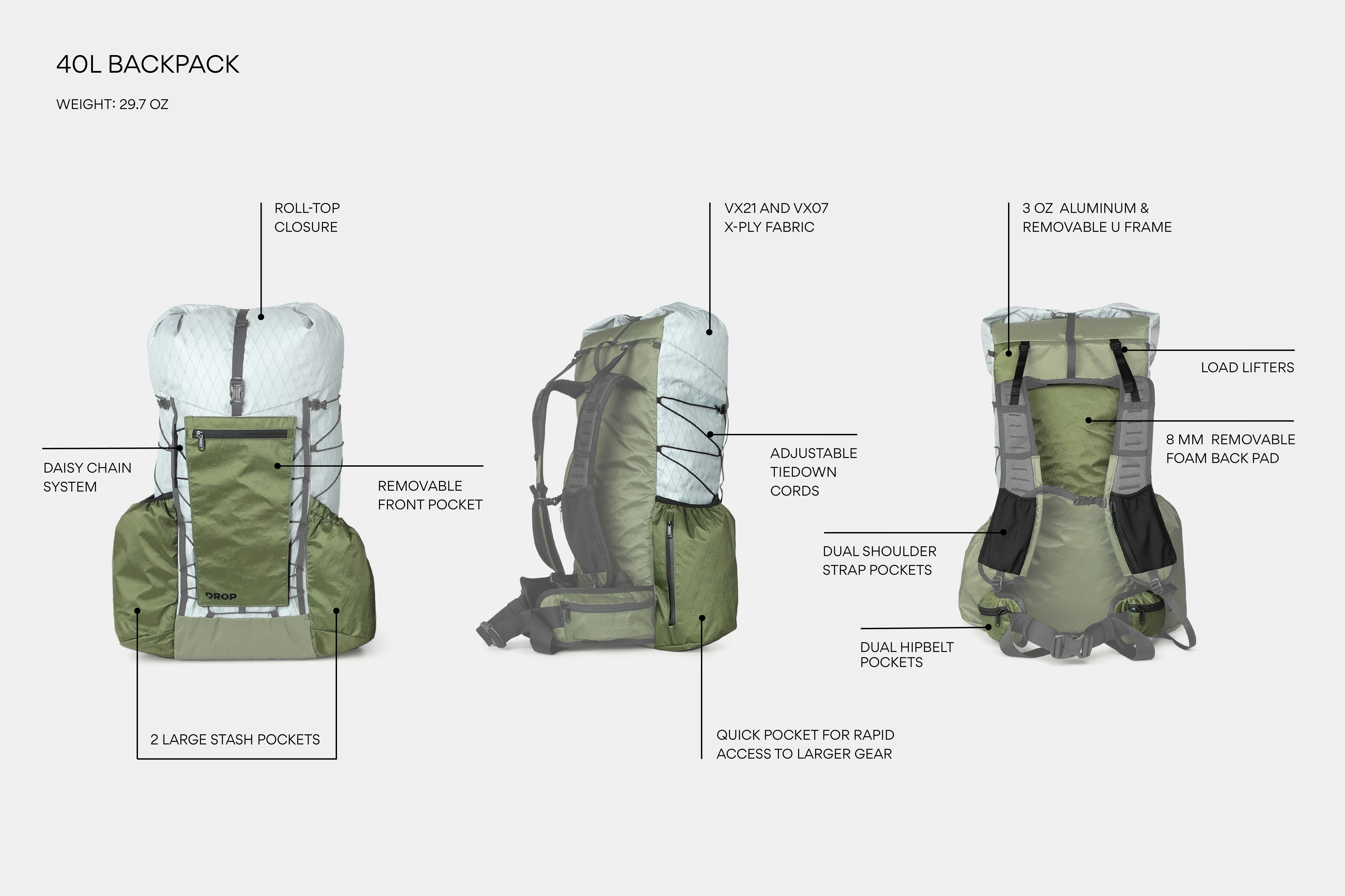 Drop 40L Backpack Designed by Dan Durston | Price & Reviews | Drop ...