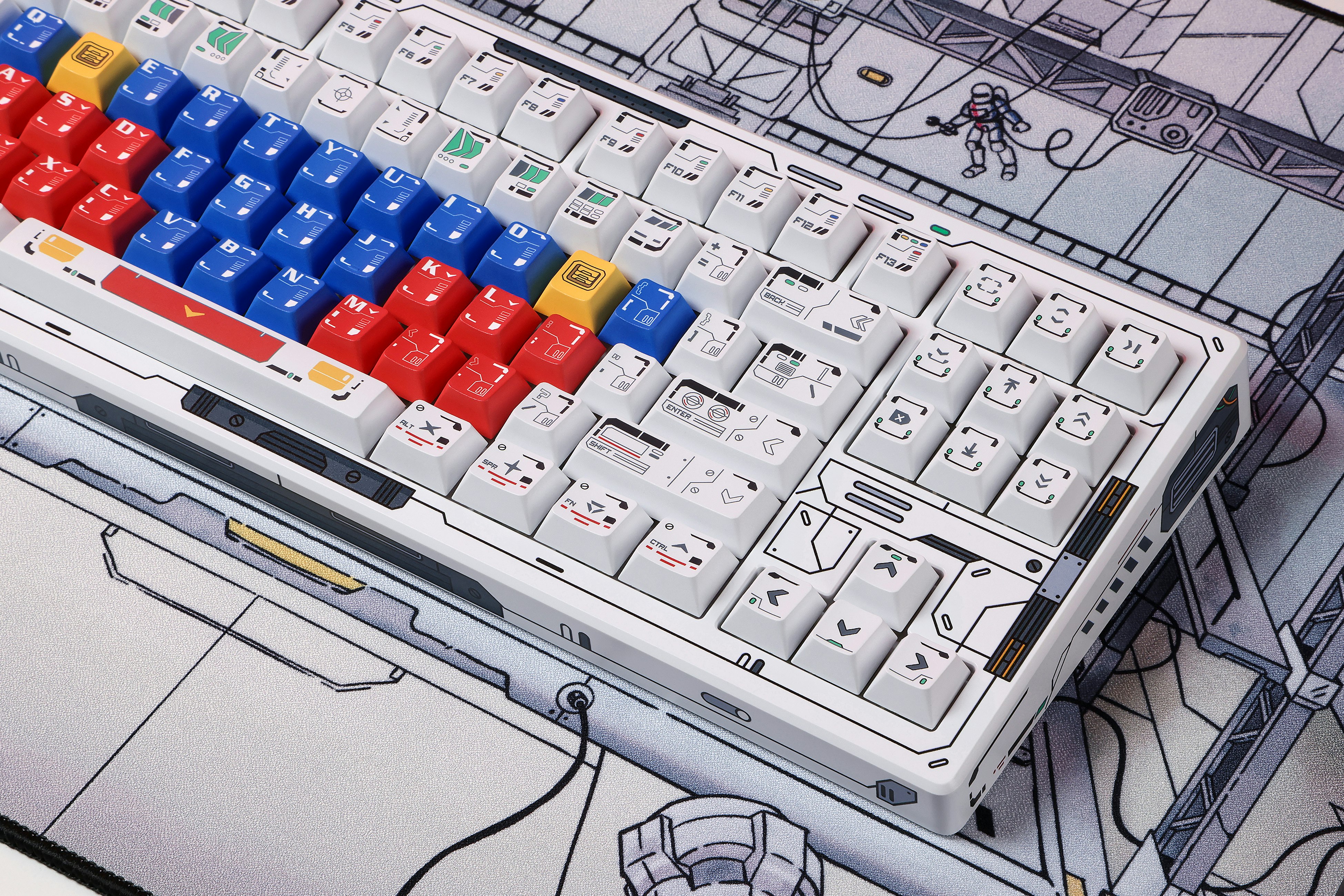 Drop + ArqKeebs DCD White Devil Keycap Set | Mechanical Keyboards ...