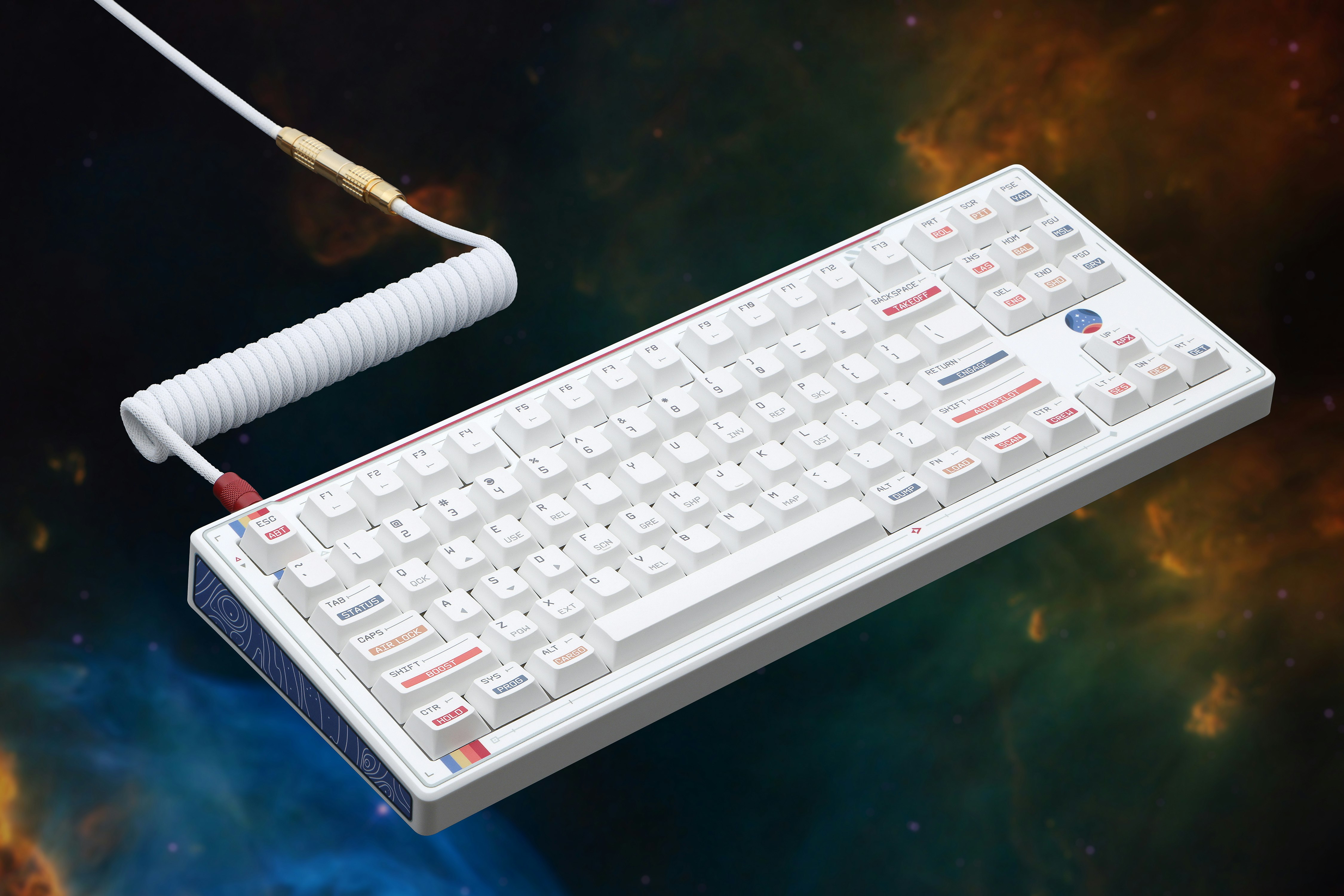 Drop + Starfield Constellation Coiled Keyboard Cable | Mechanical ...