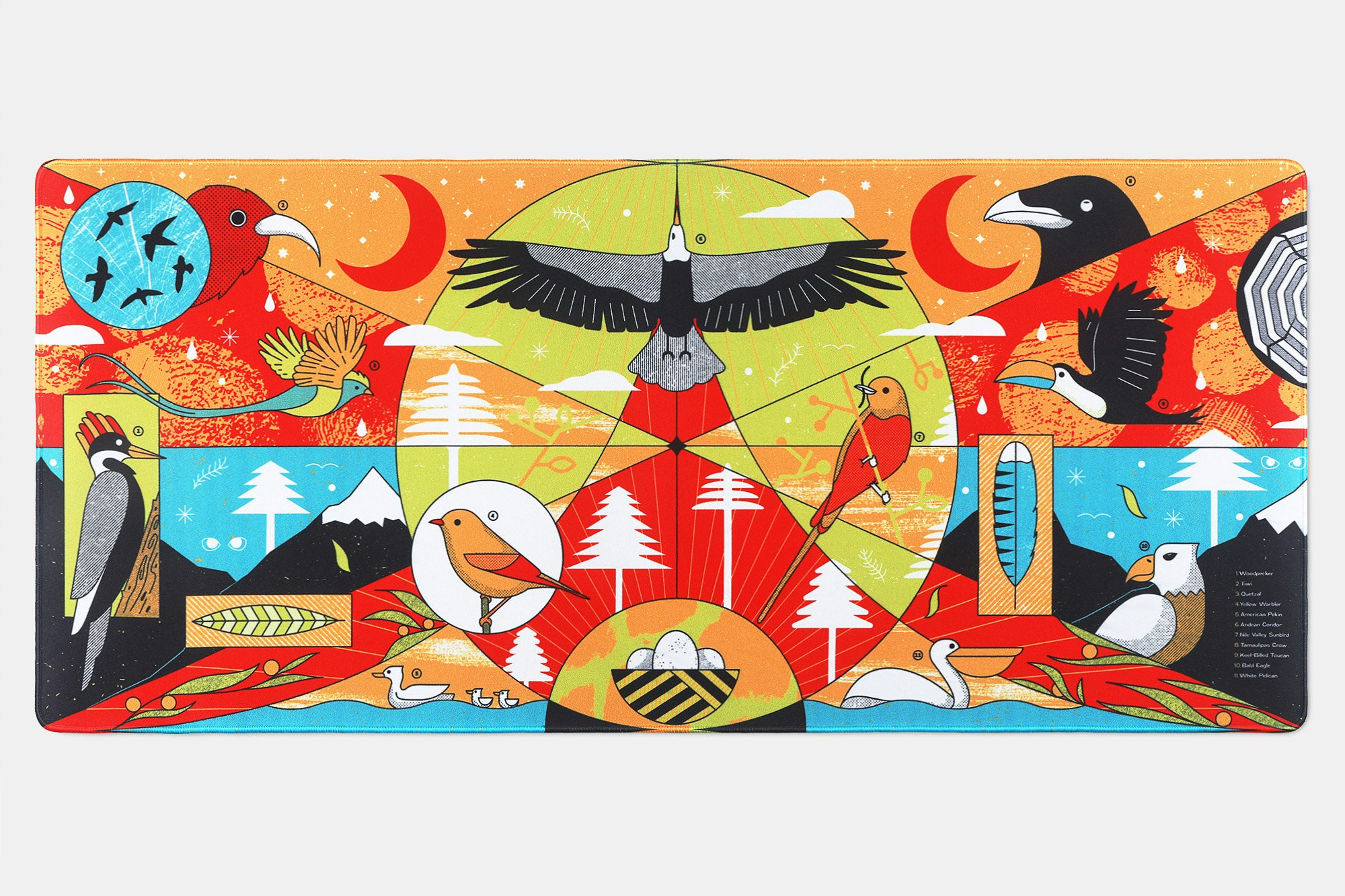 Drop + ArqKeebs Bird Jungle Desk Mat | Battlestations | Desk Mats ...