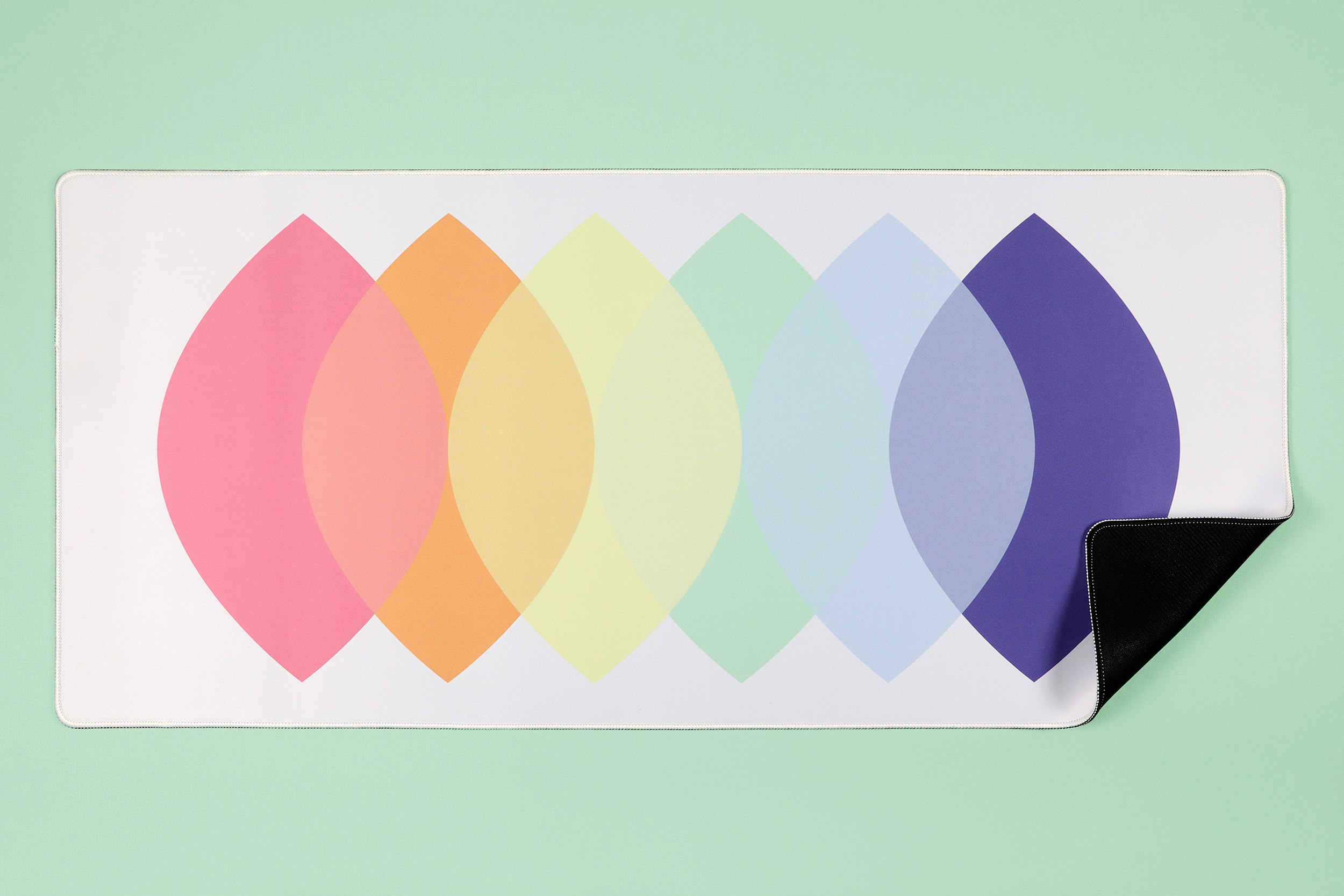 Drop Canvas Desk Mat - Rainbow Leaves | Battlestations | Desk Mats ...