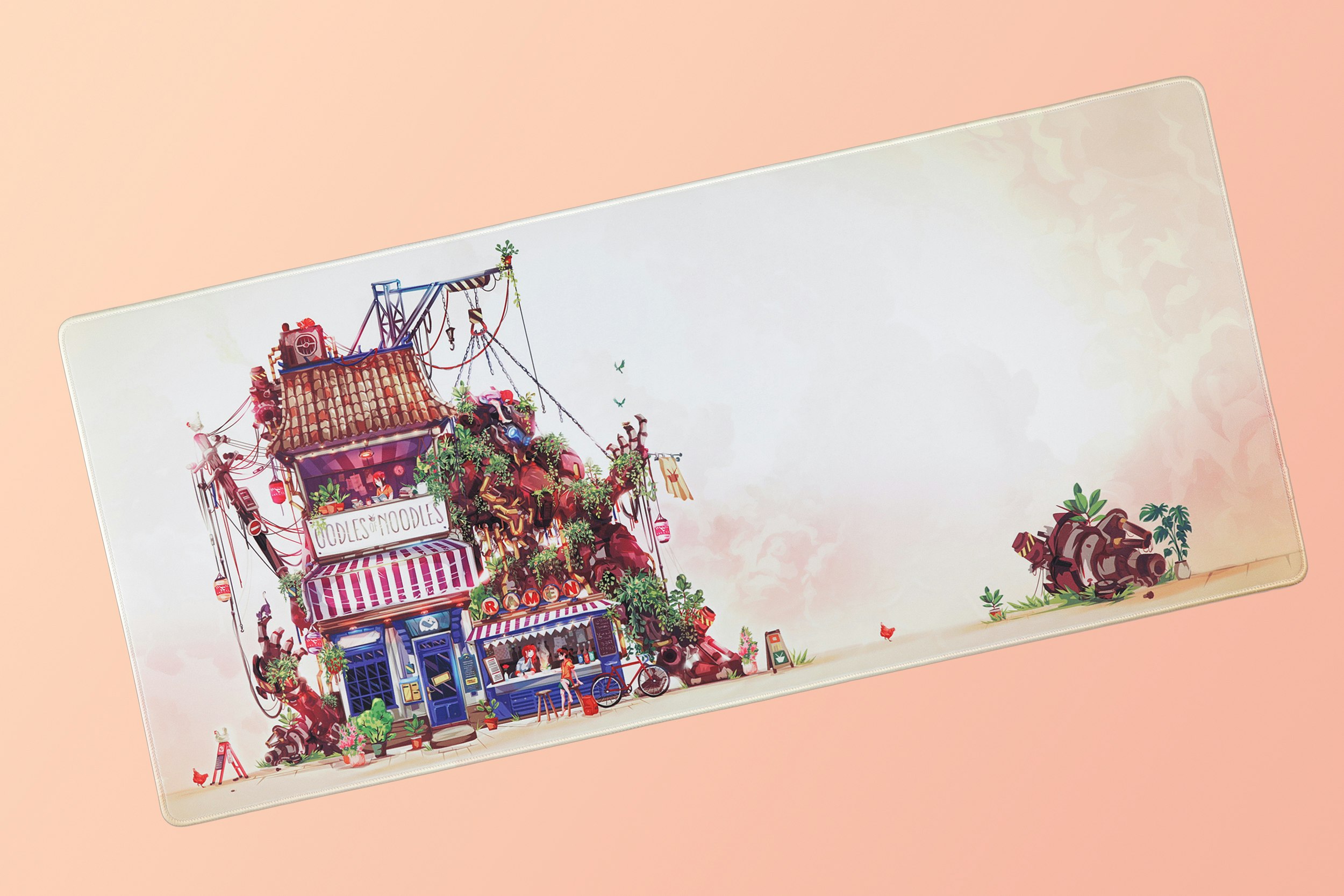 Drop + Chasing Artwork The Noodle-Bot Shop Desk Mat | Battlestations ...