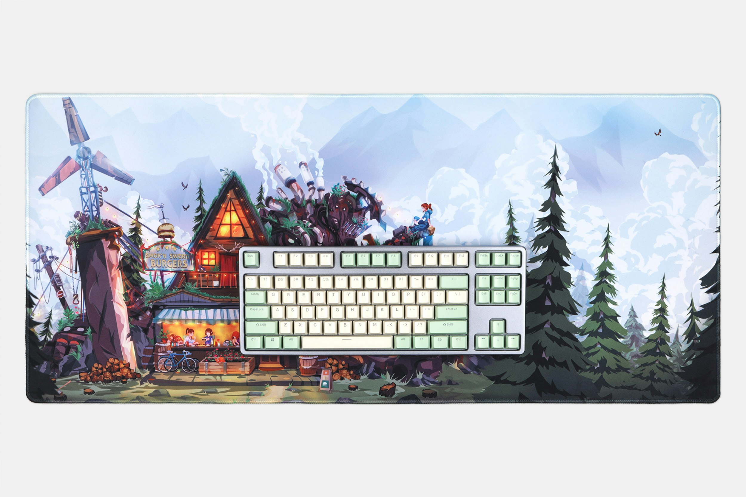 Drop + Chasing Artwork Smok'n Sword Burgers Desk Mat | Battlestations ...