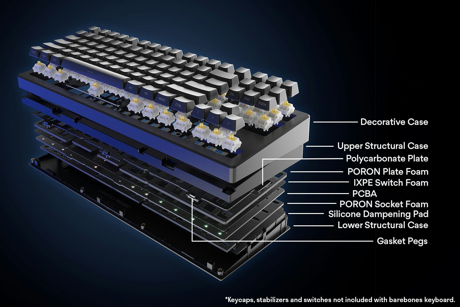 Drop CSTM80 Barebones Mechanical Keyboard | Mechanical Keyboards | TKL ...