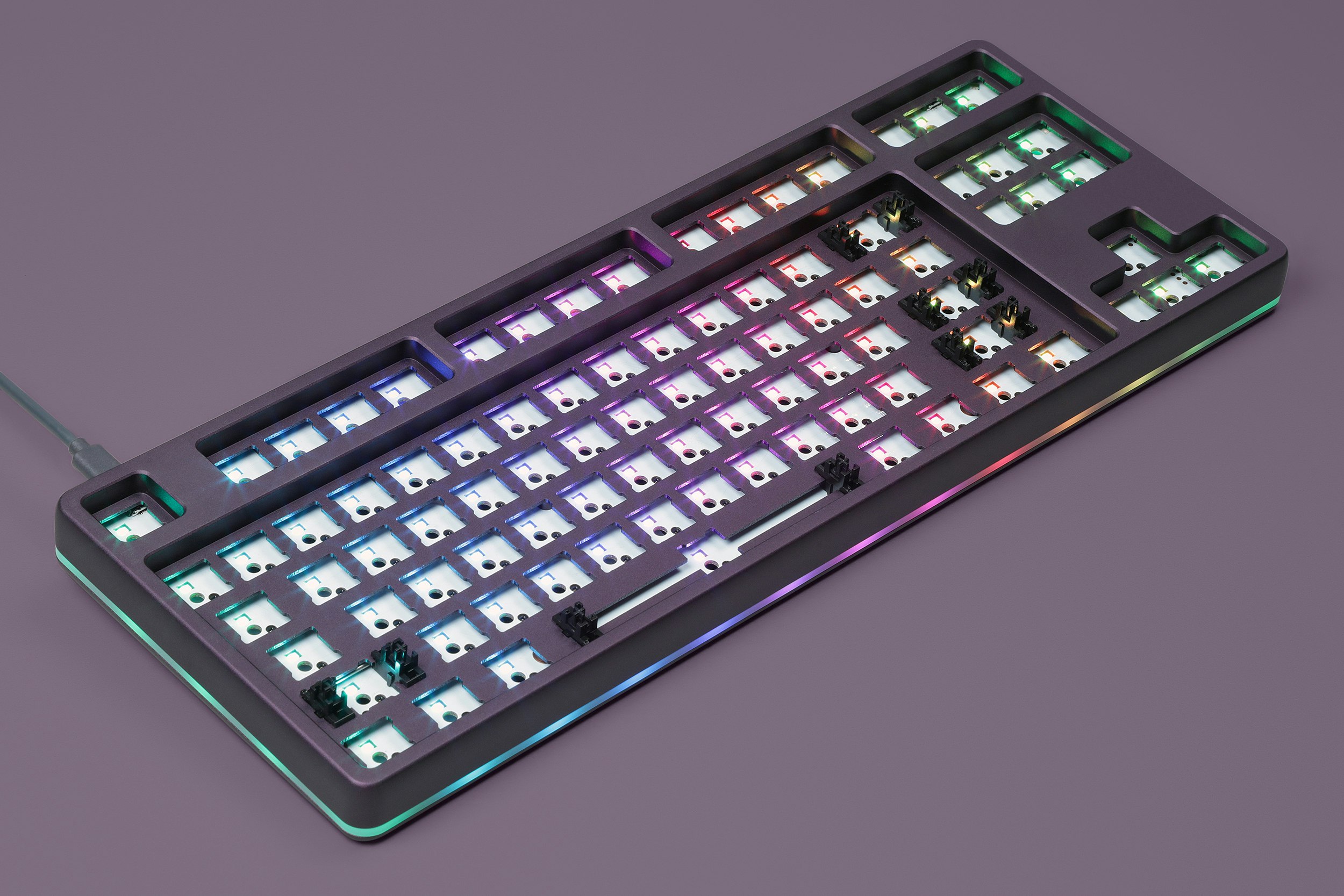 Drop CTRL V1 High-Profile Dark Purple Barebones Keyboard | Mechanical ...