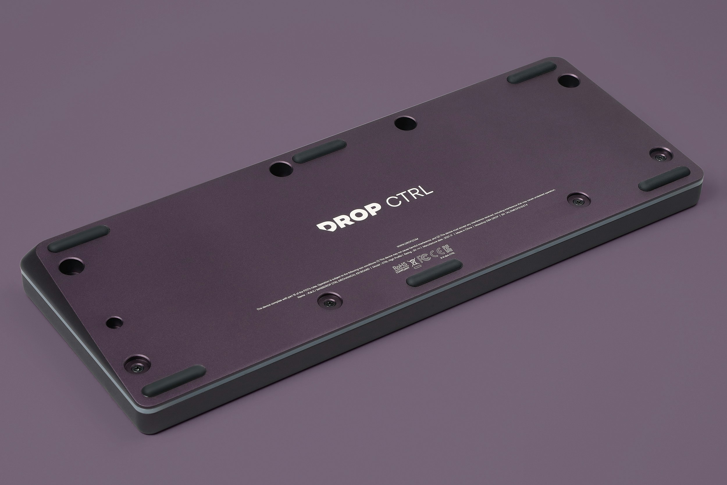 Drop CTRL V1 High-Profile Dark Purple Barebones Keyboard | Mechanical ...