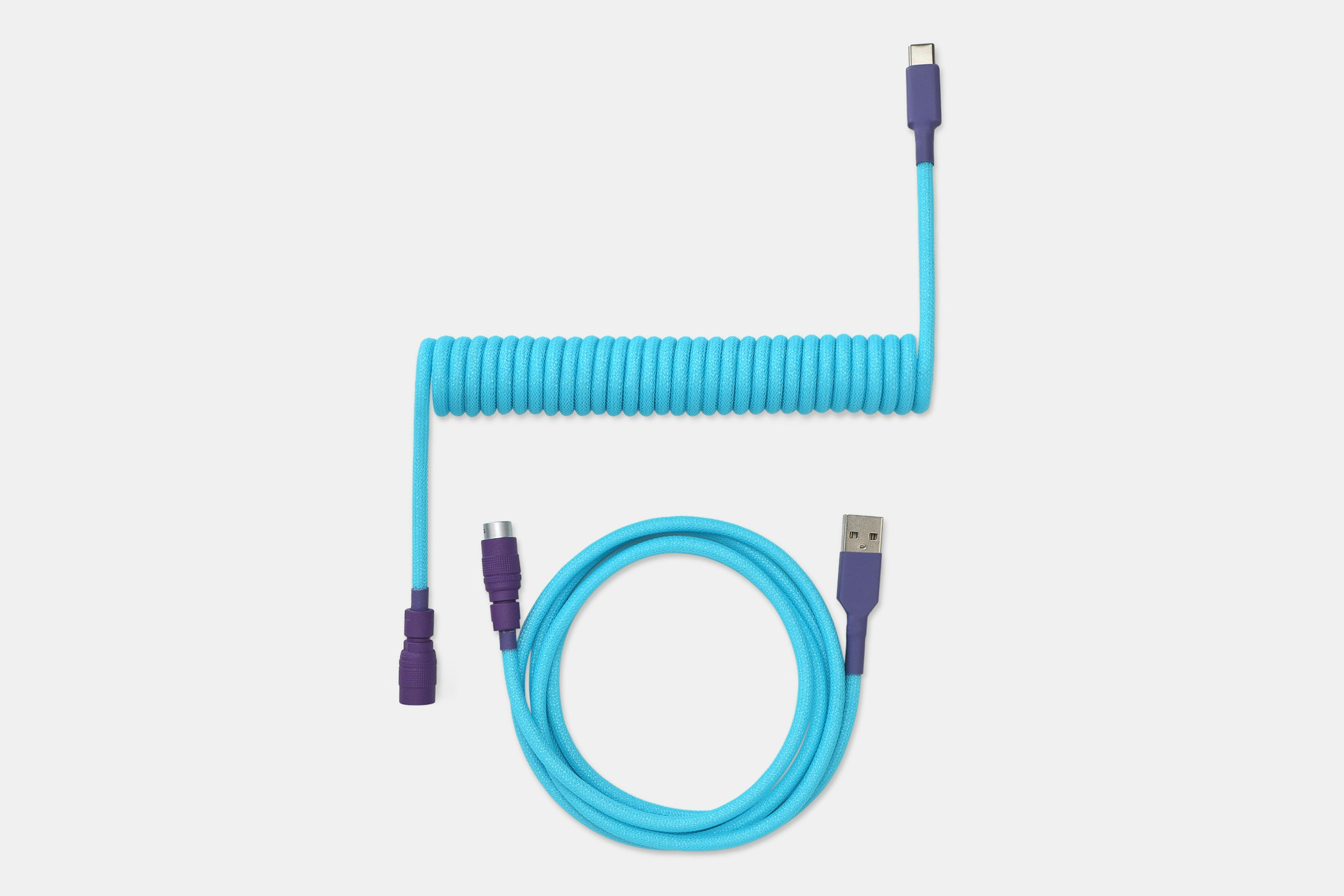 Drop Cyanlet Coiled YC8 Keyboard Cable - Straight | Mechanical ...