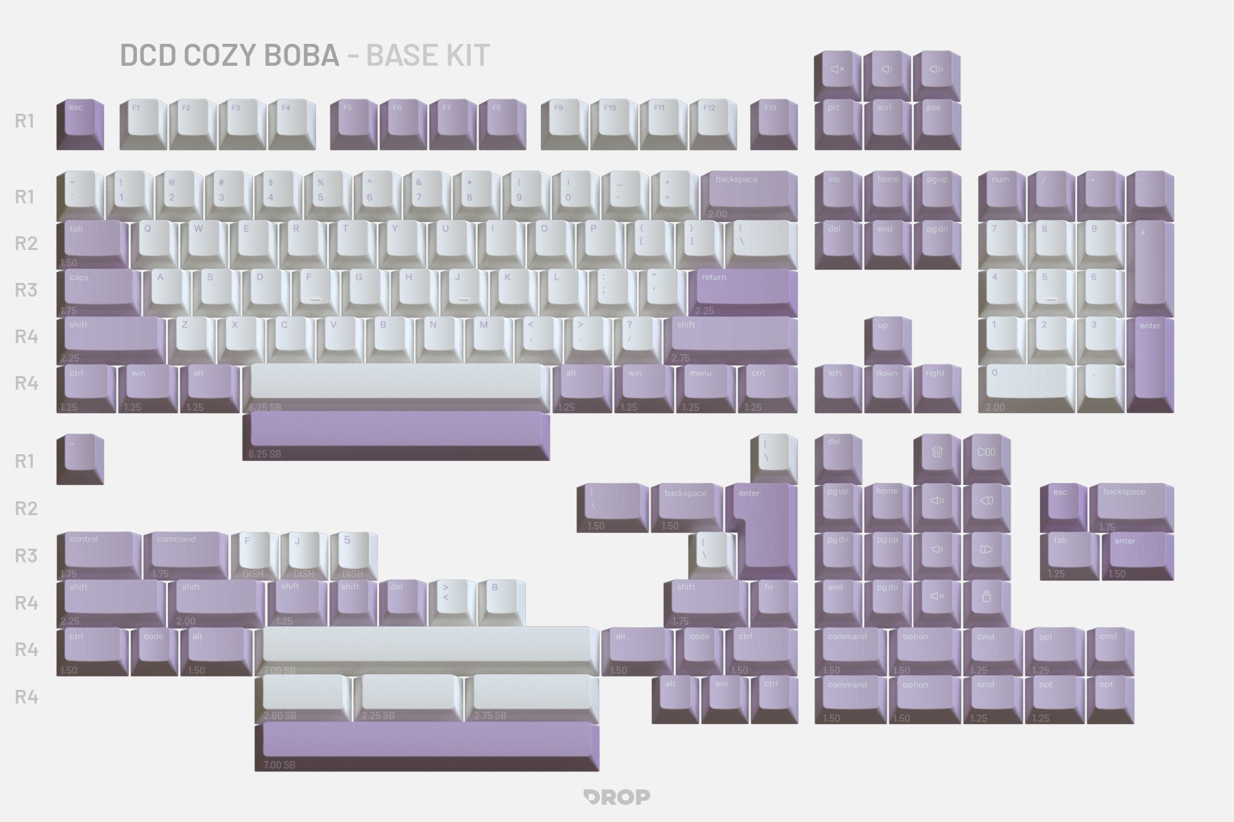 Drop DCD Cozy Boba Keycap Set | Mechanical Keyboards | Keycaps | PBT ...