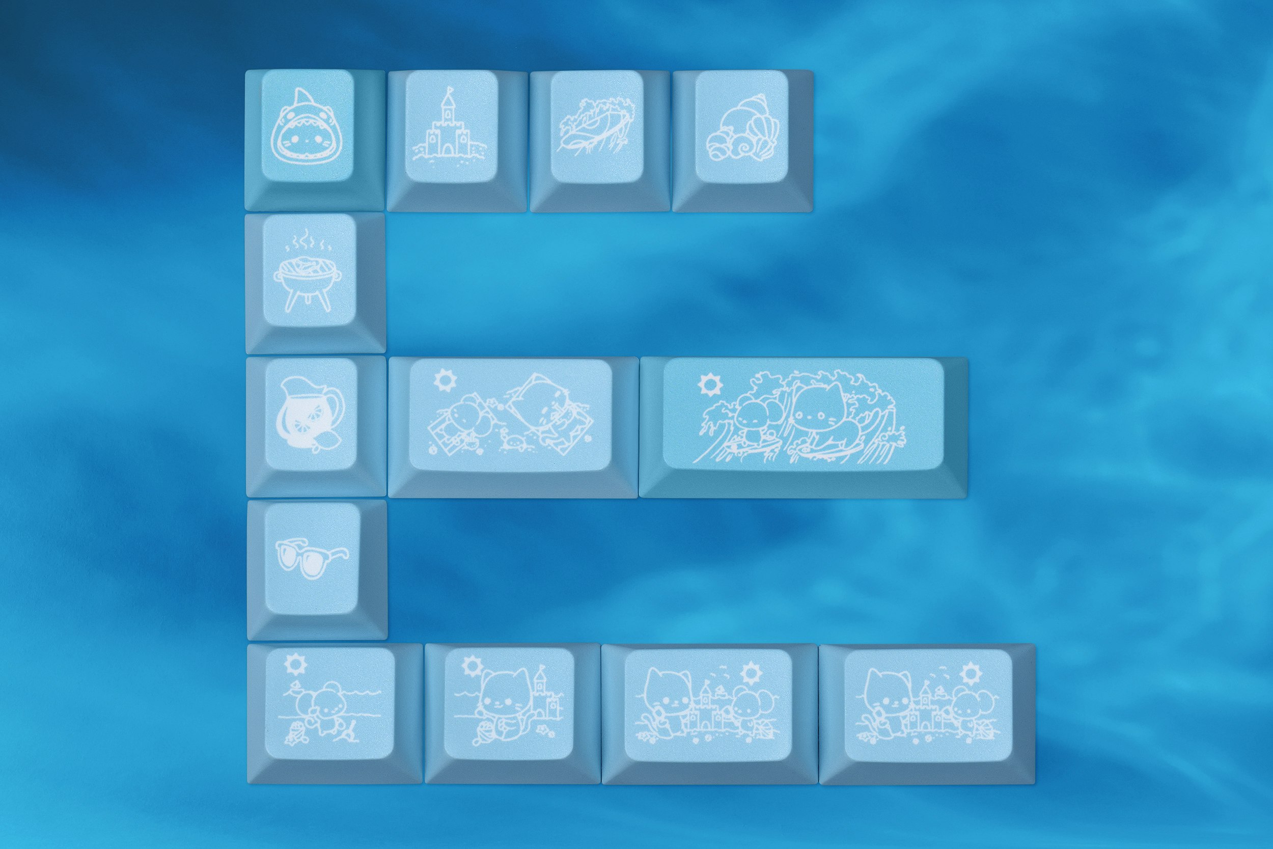 Drop DCD Cozy Summer Keycap Set - Base | Mechanical Keyboards | Keycaps ...