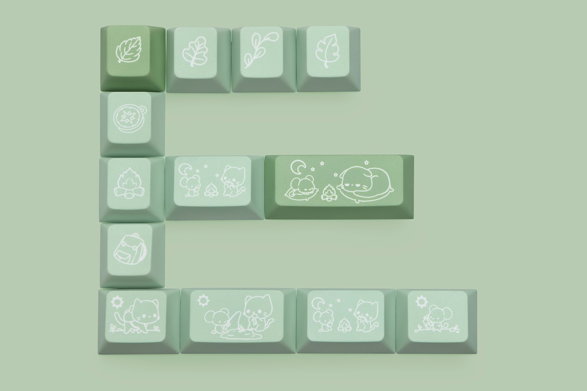Drop DCD Cozy Camp Keycap Set | Mechanical Keyboards | Keycaps | Custom ...
