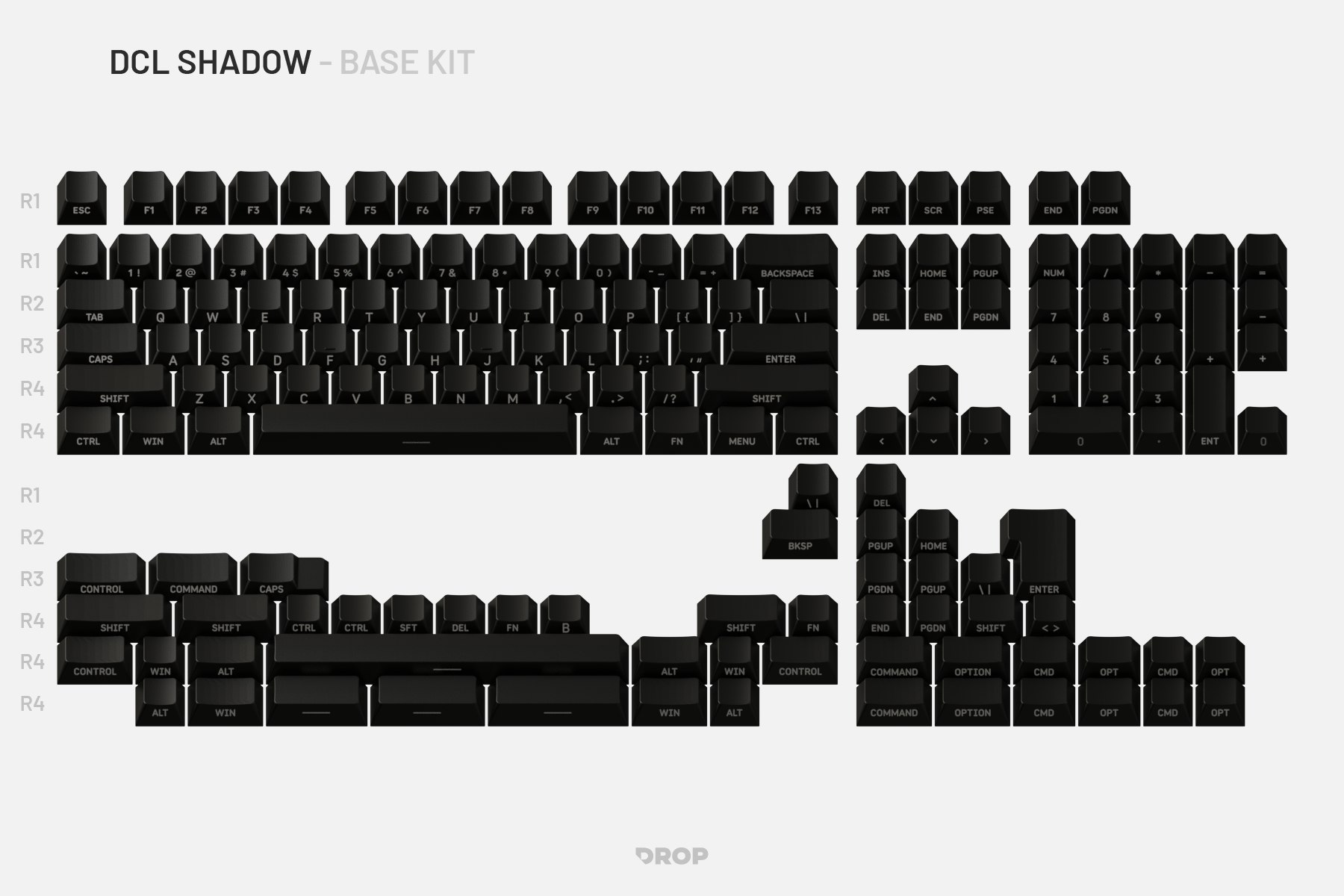 Drop DCL Shadow Keycap Set | Mechanical Keyboards | Keycaps | Custom ...