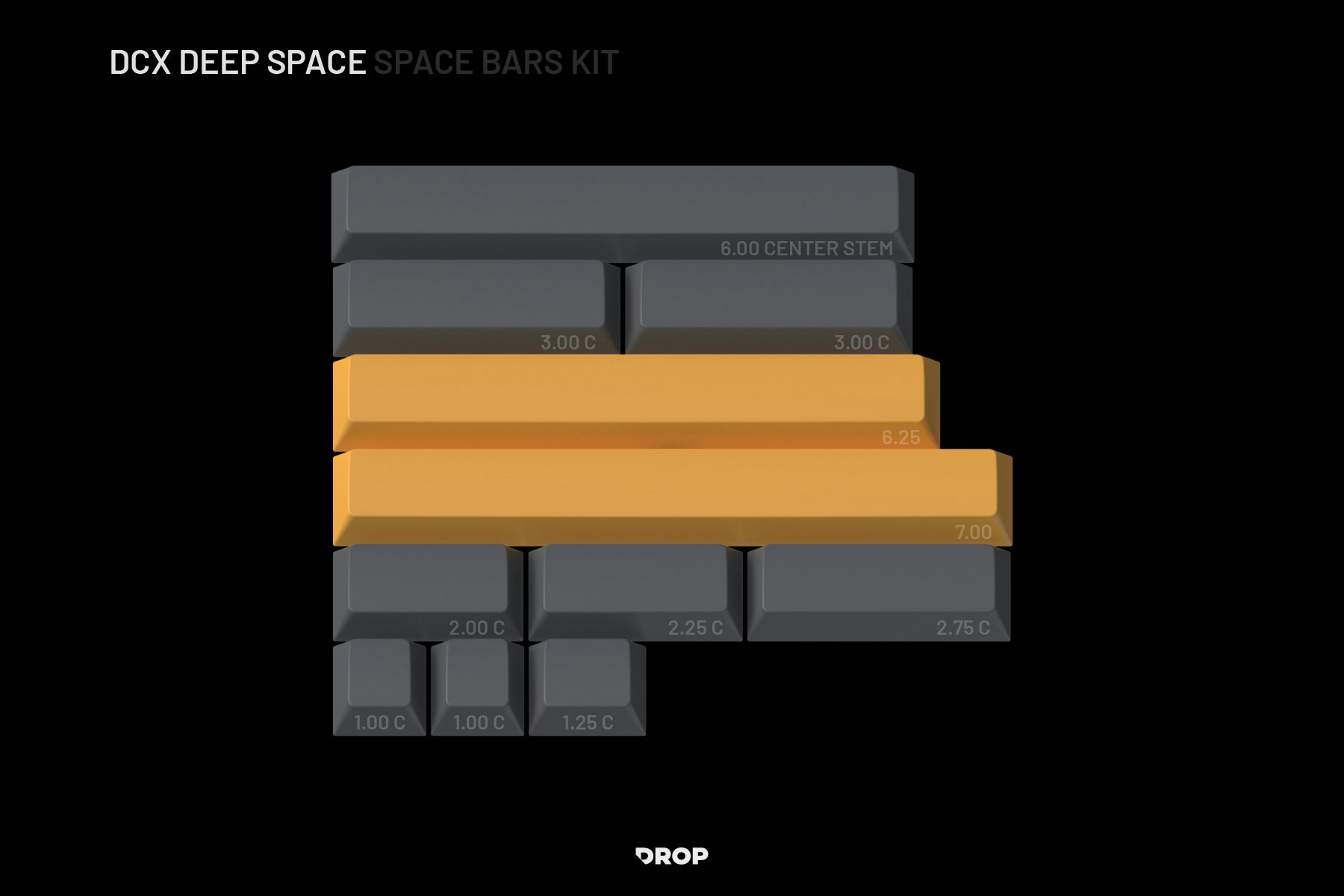 Drop + Booper DCX Deep Space Keycap Set - Orion Base Kit | Mechanical ...
