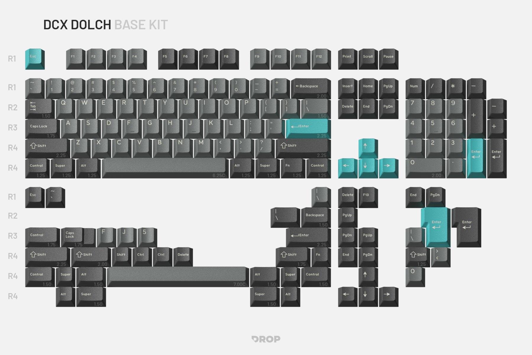 Drop DCX Dolch Keycap Set | Mechanical Keyboards | Keycaps | Custom Keycaps