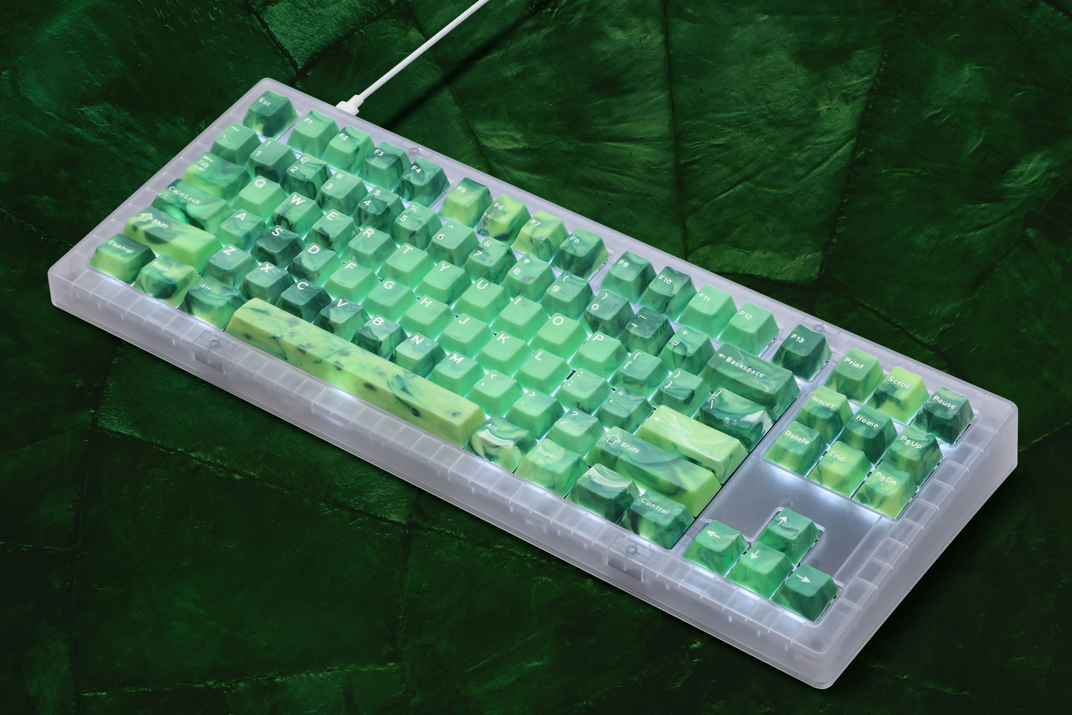 Drop DCX Green Marble Keycap Set | Mechanical Keyboards | Keycaps | PBT ...