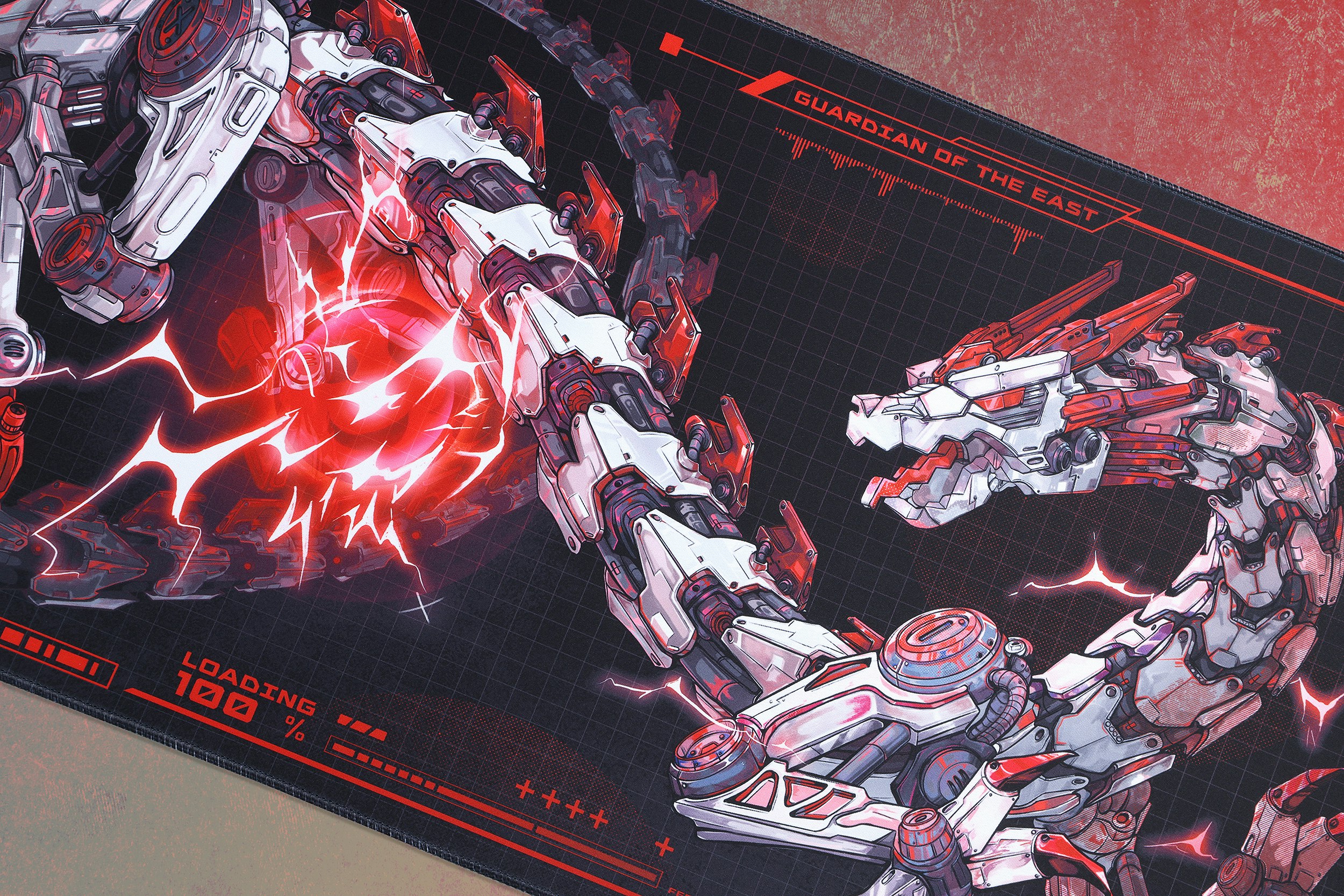 Drop + Dwarf Factory Mc.Long Mecha Desk Mat - Beige | Battlestations ...