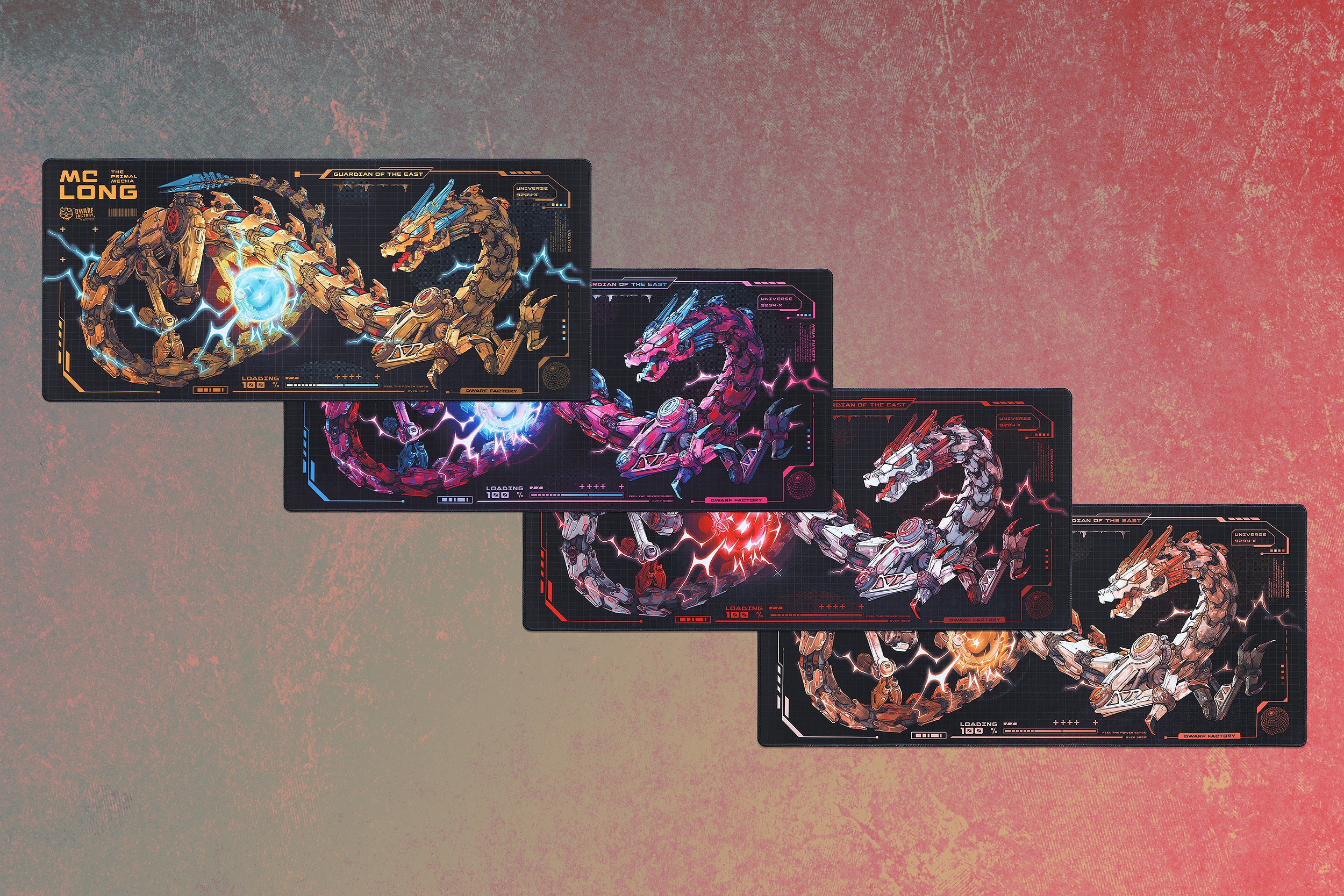 Drop + Dwarf Factory Mc.Long Mecha Desk Mat - Aqua Kunzite ...