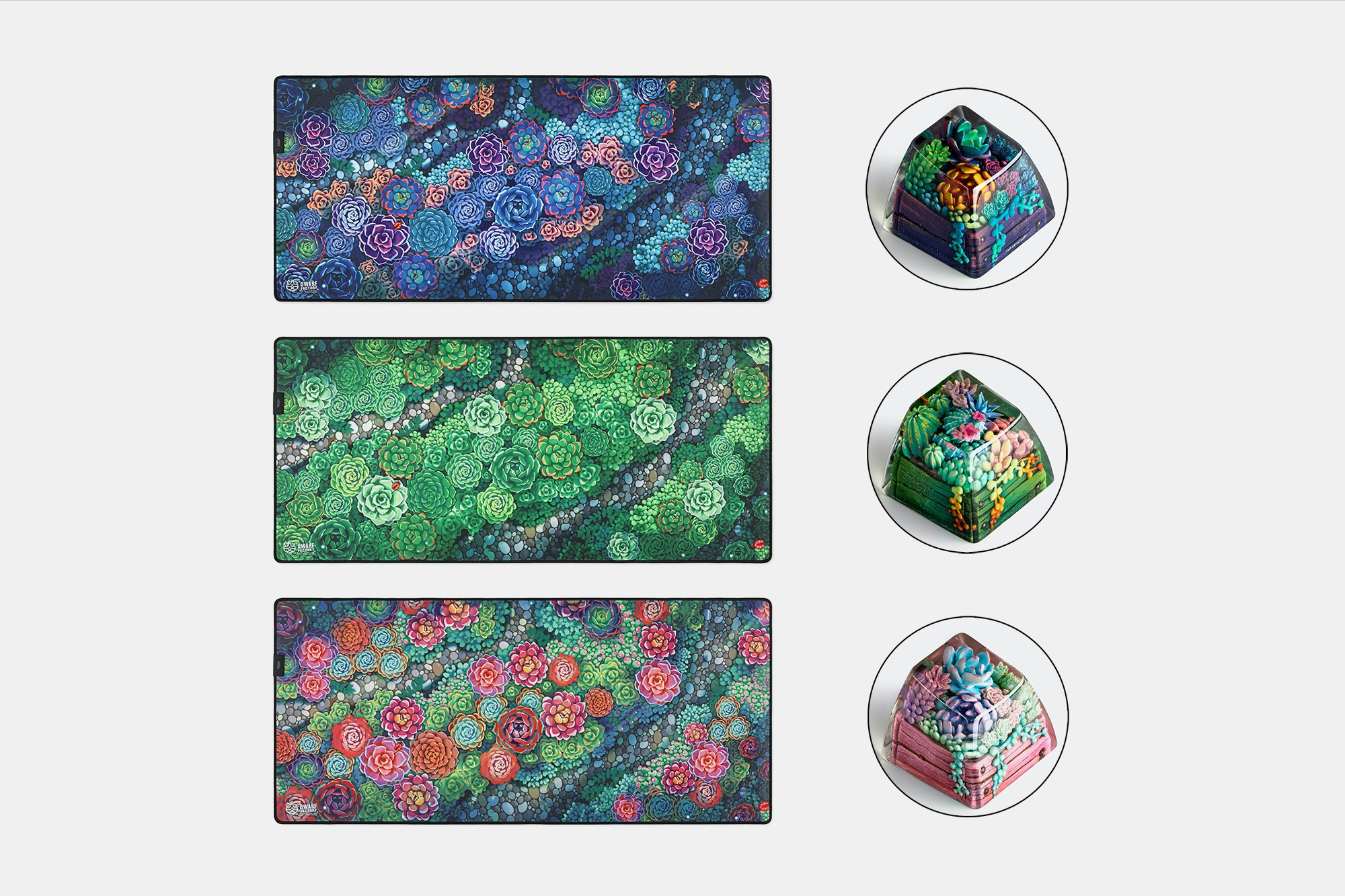 Drop + Dwarf Factory Terrarium Desk Mat - Green | Battlestations | Desk ...