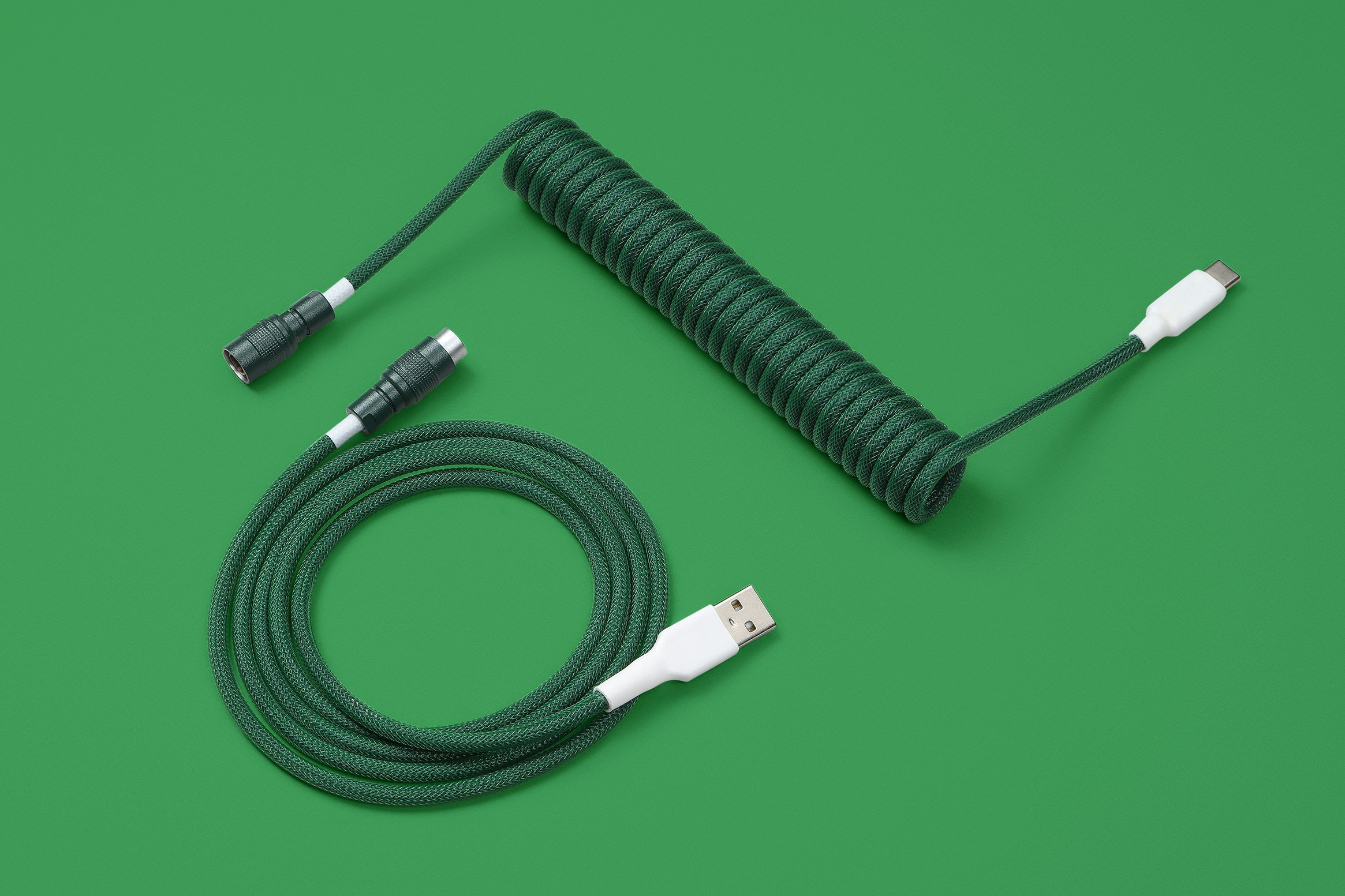 Drop Emerald Coiled YC8 Keyboard Cable | Mechanical Keyboards ...