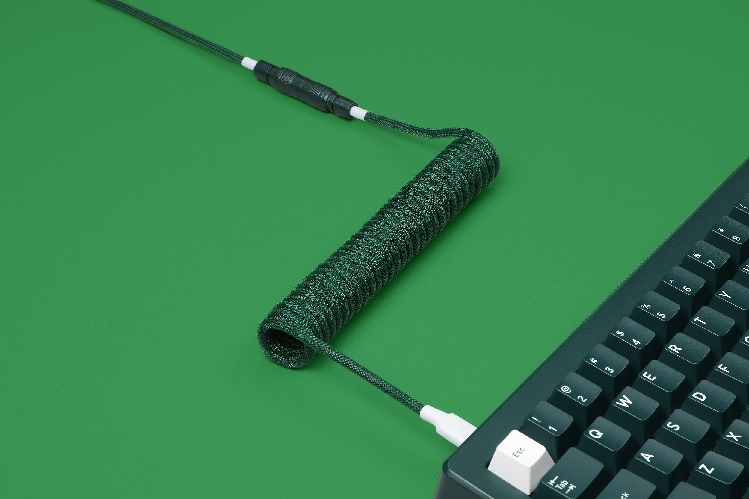 Drop Emerald Coiled YC8 Keyboard Cable | Mechanical Keyboards ...
