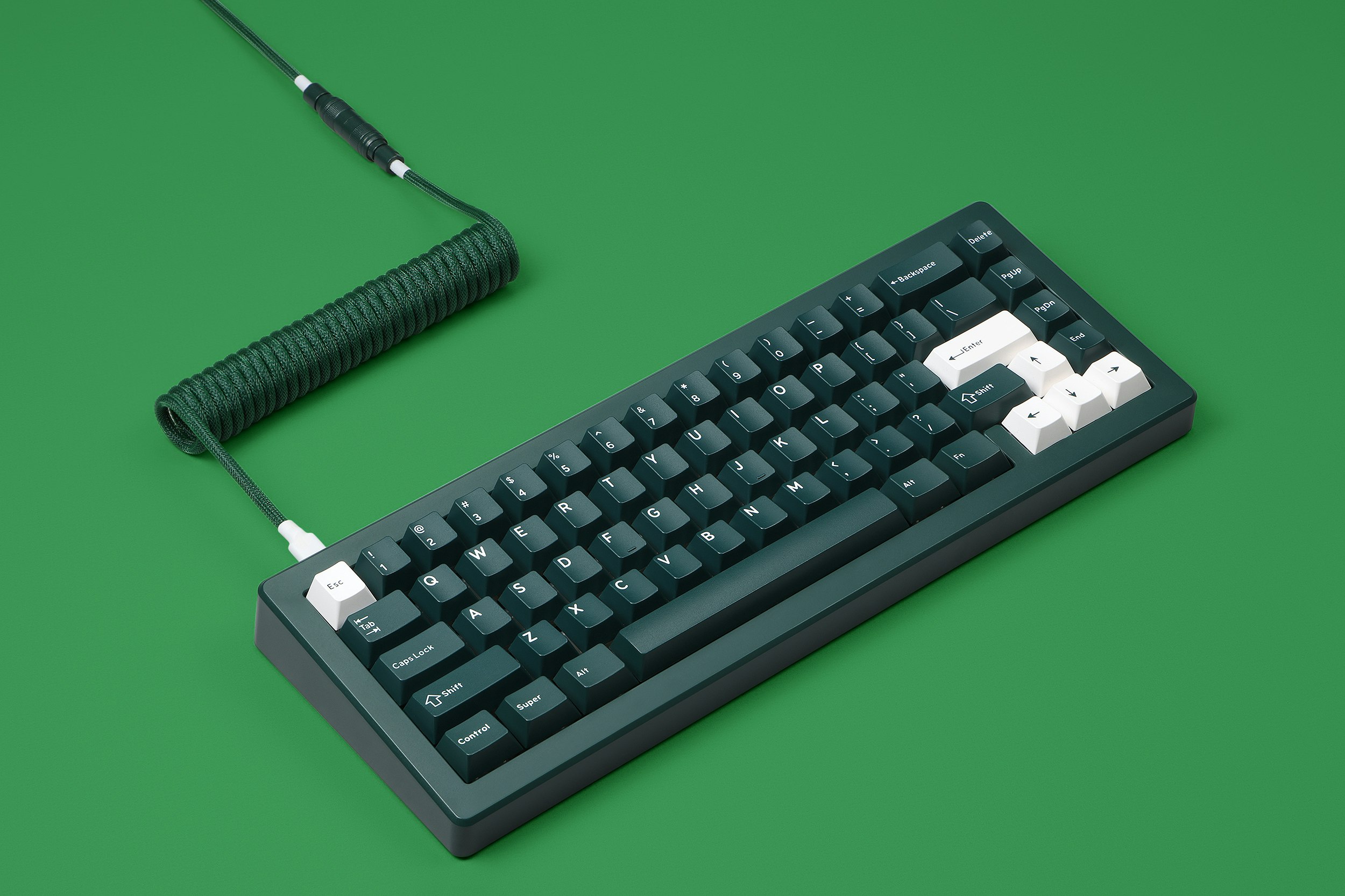 Drop Emerald Coiled YC8 Keyboard Cable | Mechanical Keyboards ...