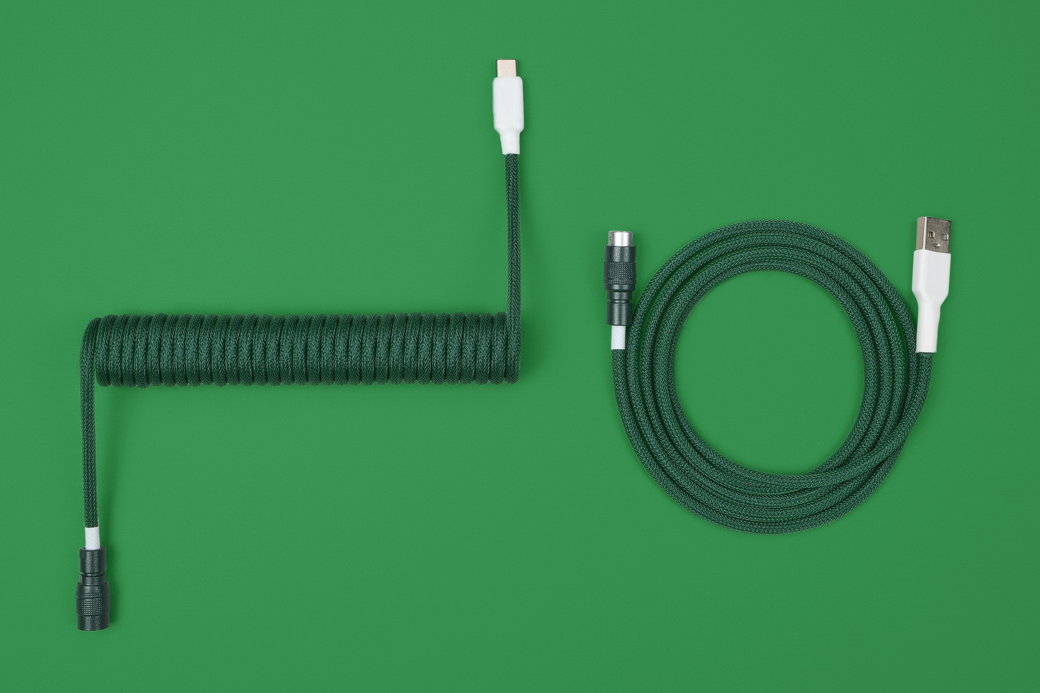 Drop Emerald Coiled YC8 Keyboard Cable | Mechanical Keyboards ...
