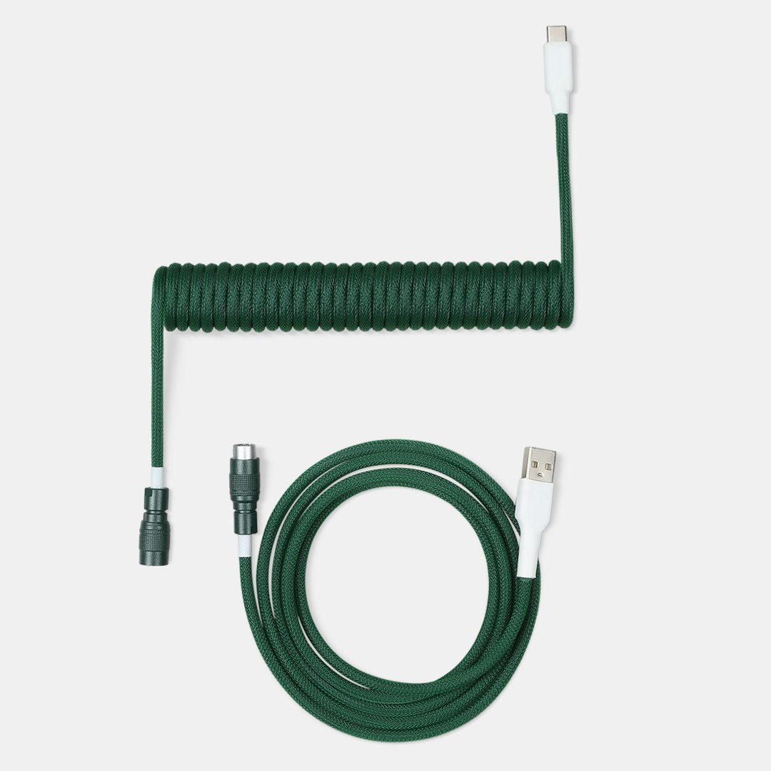 Drop Emerald Coiled YC8 Keyboard Cable | Mechanical Keyboards ...