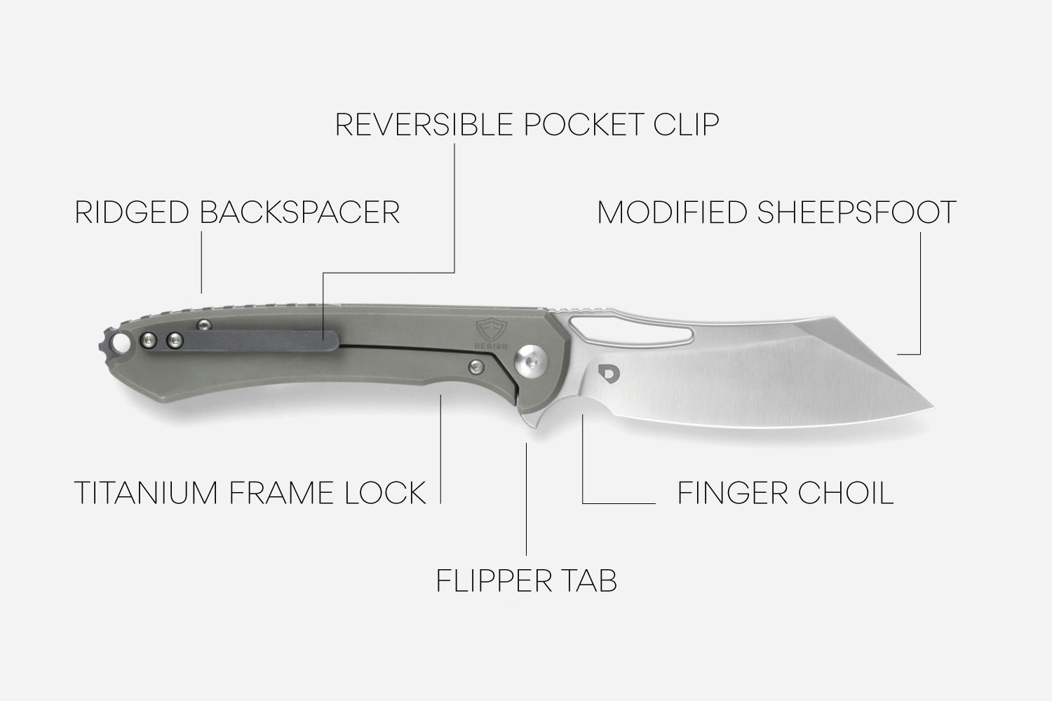 Drop + Ferrum Forge Buc Titanium Frame Lock | Knives | Folding Knives ...