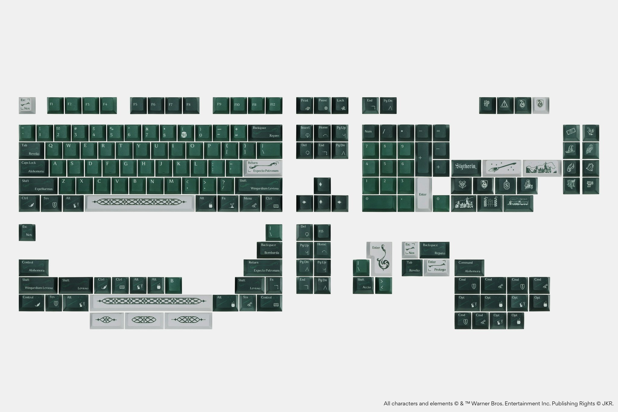 Drop + Harry Potter™ DCD Slytherin™ Keycap Set | Mechanical Keyboards ...