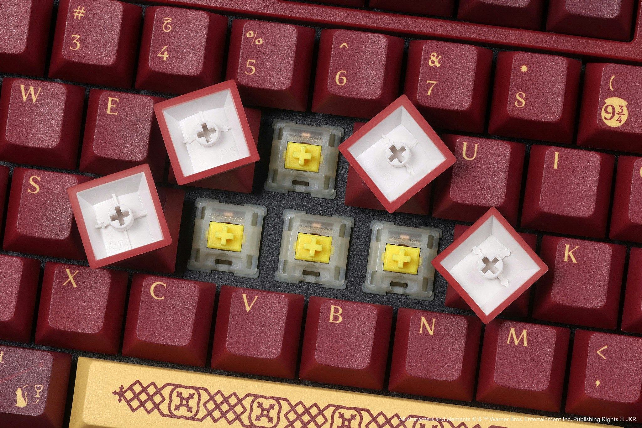 Drop + Harry Potter™ Gryffindor™ CSTM80 Keyboard | Mechanical Keyboards ...