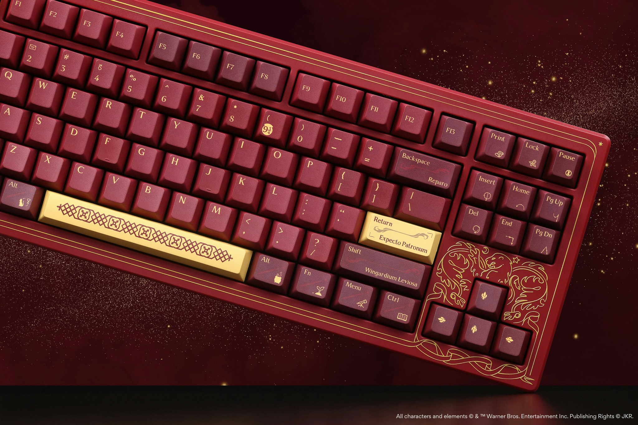 Drop + Harry Potter™ Gryffindor™ CSTM80 Keyboard | Mechanical Keyboards ...