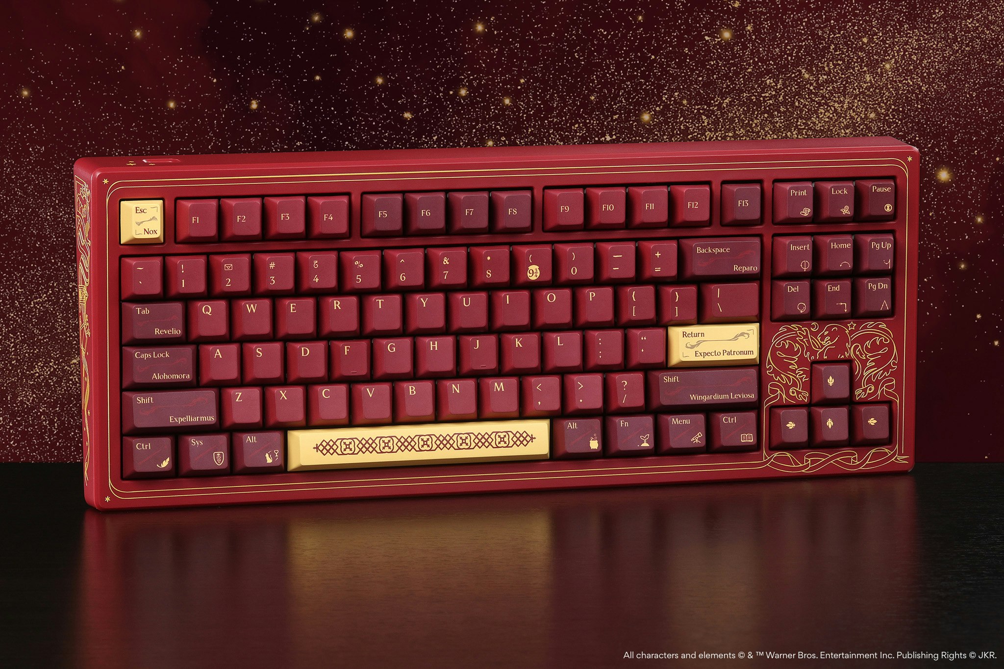Drop + Harry Potter™ Gryffindor™ CSTM80 Keyboard | Mechanical Keyboards ...